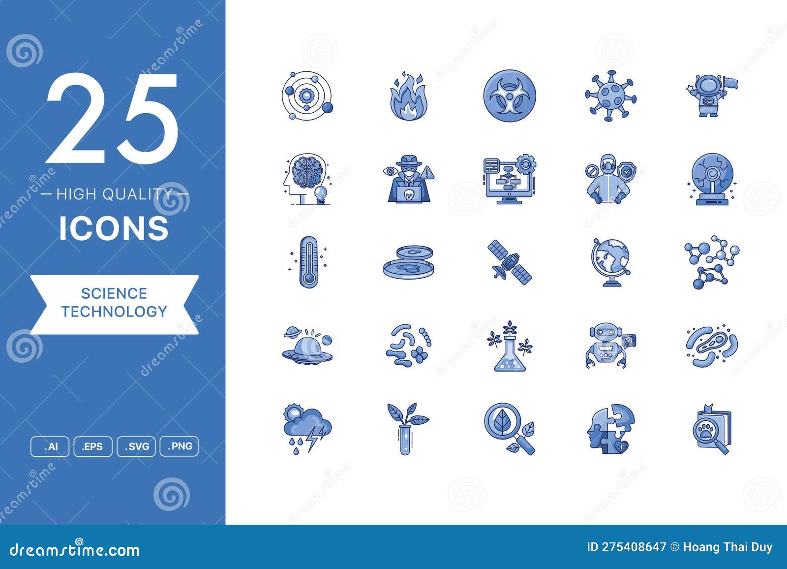 Vector Set of Science Icons Stock Vector - Illustration of concept ...