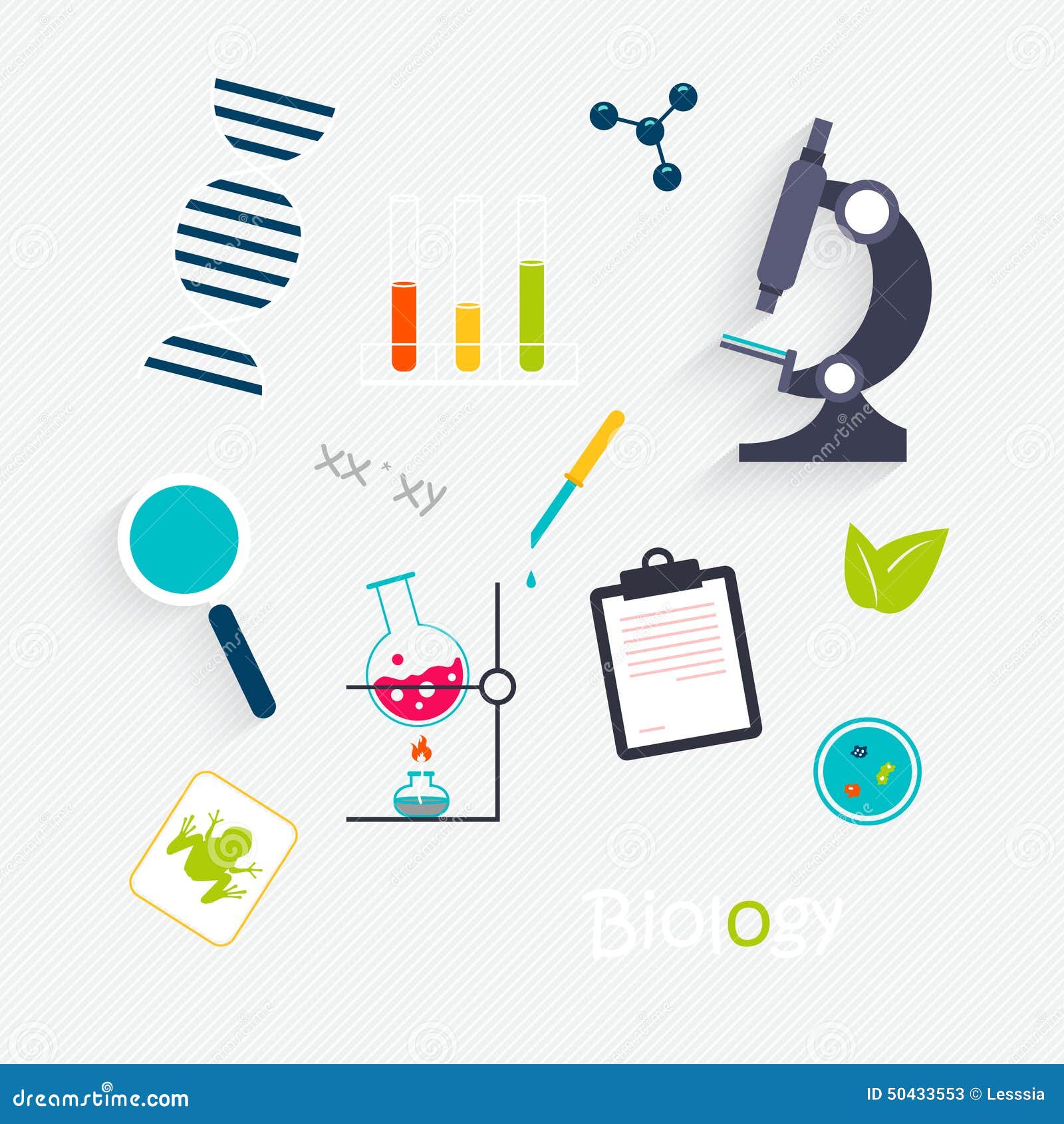 Vector Set: Science Lab Objects Stock Vector - Illustration of icon ...