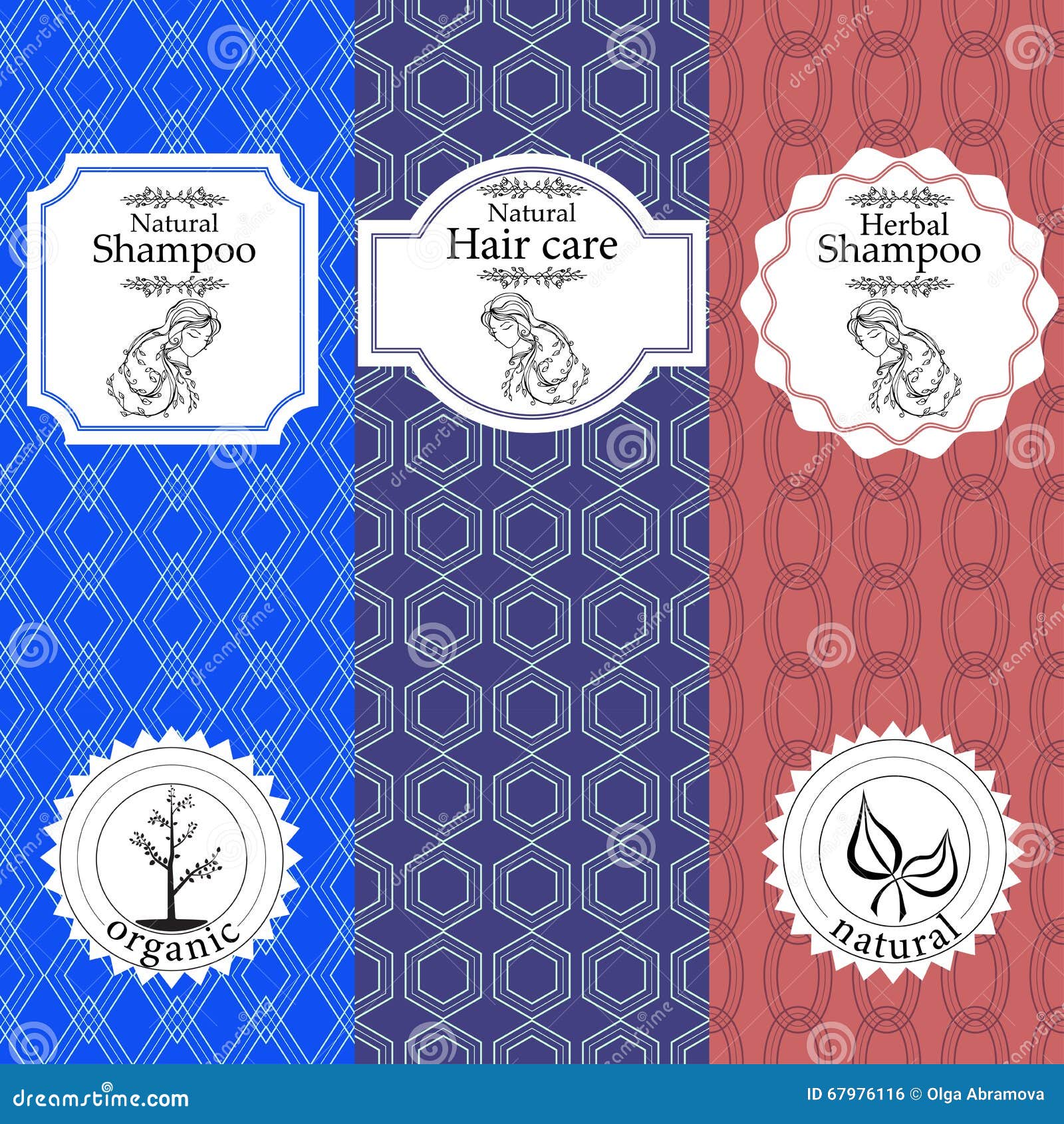 Vector Set of Seamless Patterns, Labels and Logo Design Templates for ...