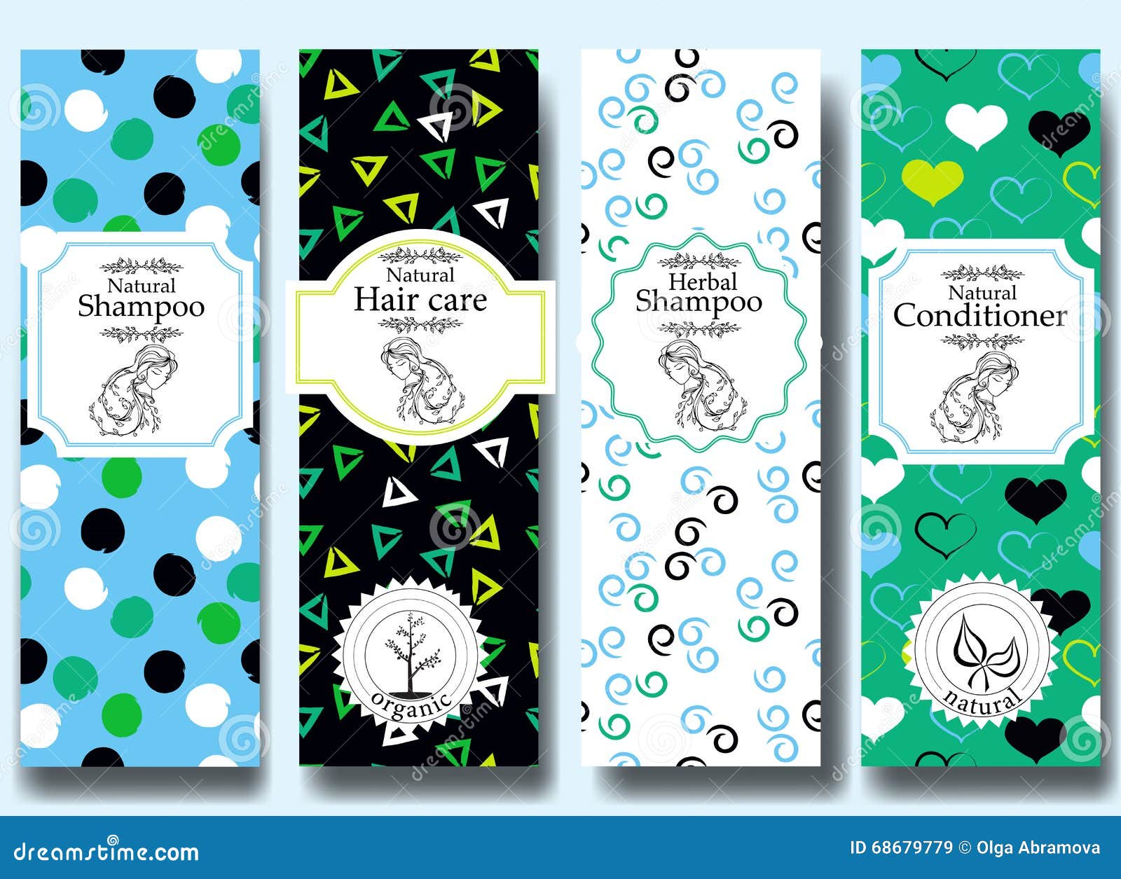 Vector Set of Seamless Patterns, Labels and Logo Design Templates for ...