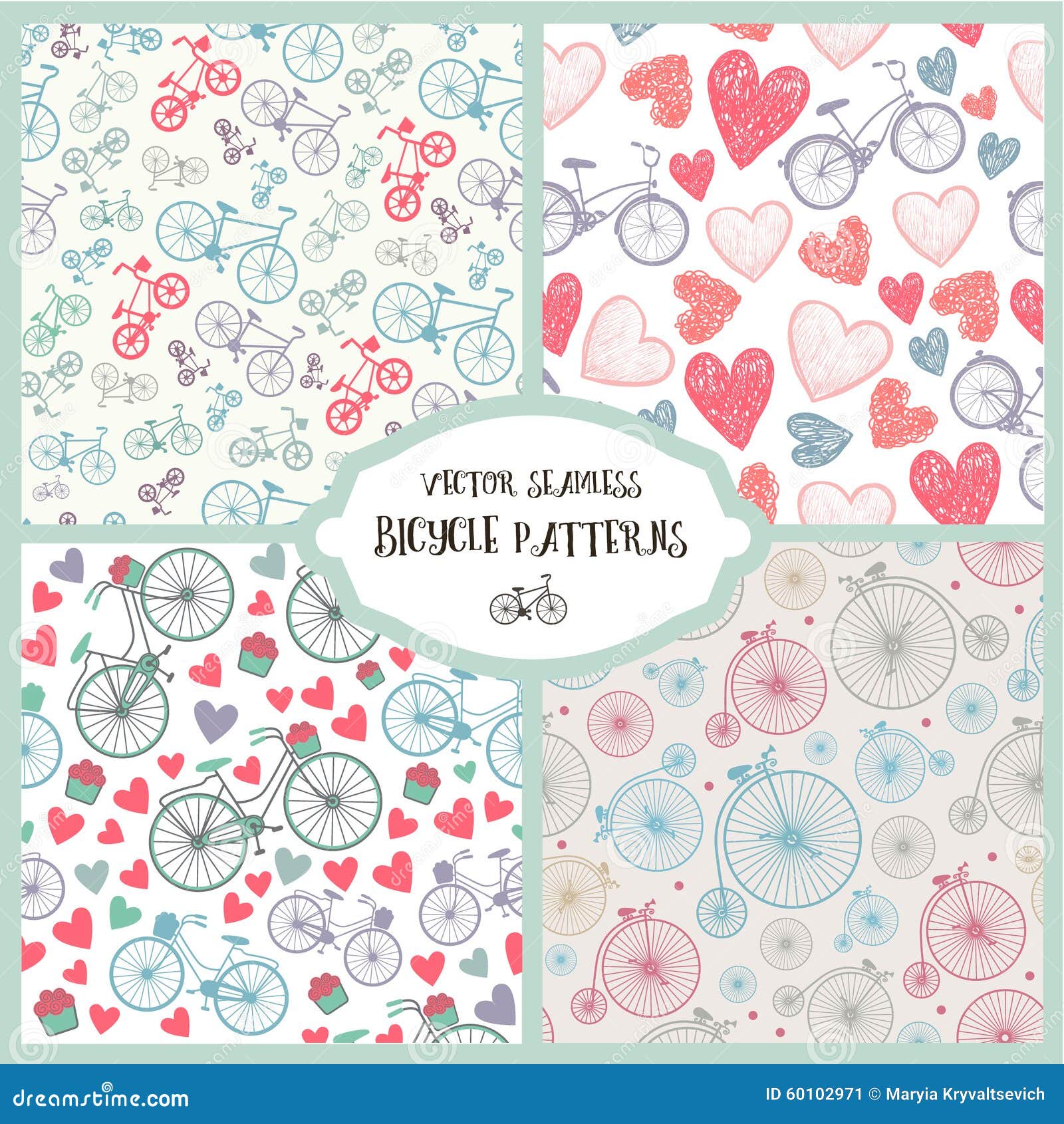 Bicycle Patterns Stock Illustrations – 366 Bicycle Patterns Stock ...