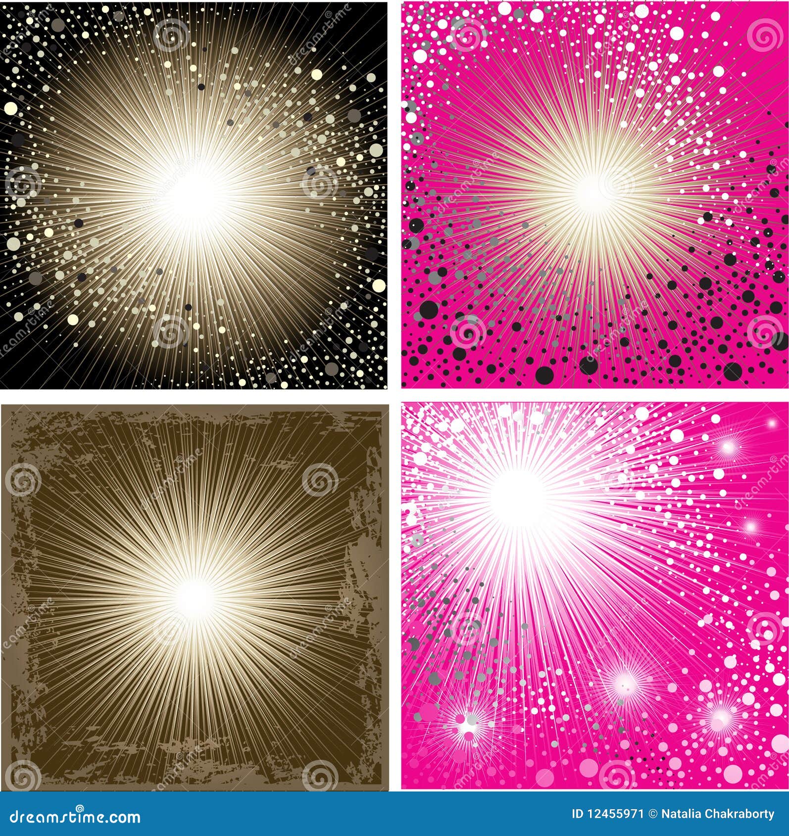 Vector Set Of Shining Backgrounds | CartoonDealer.com #12455971