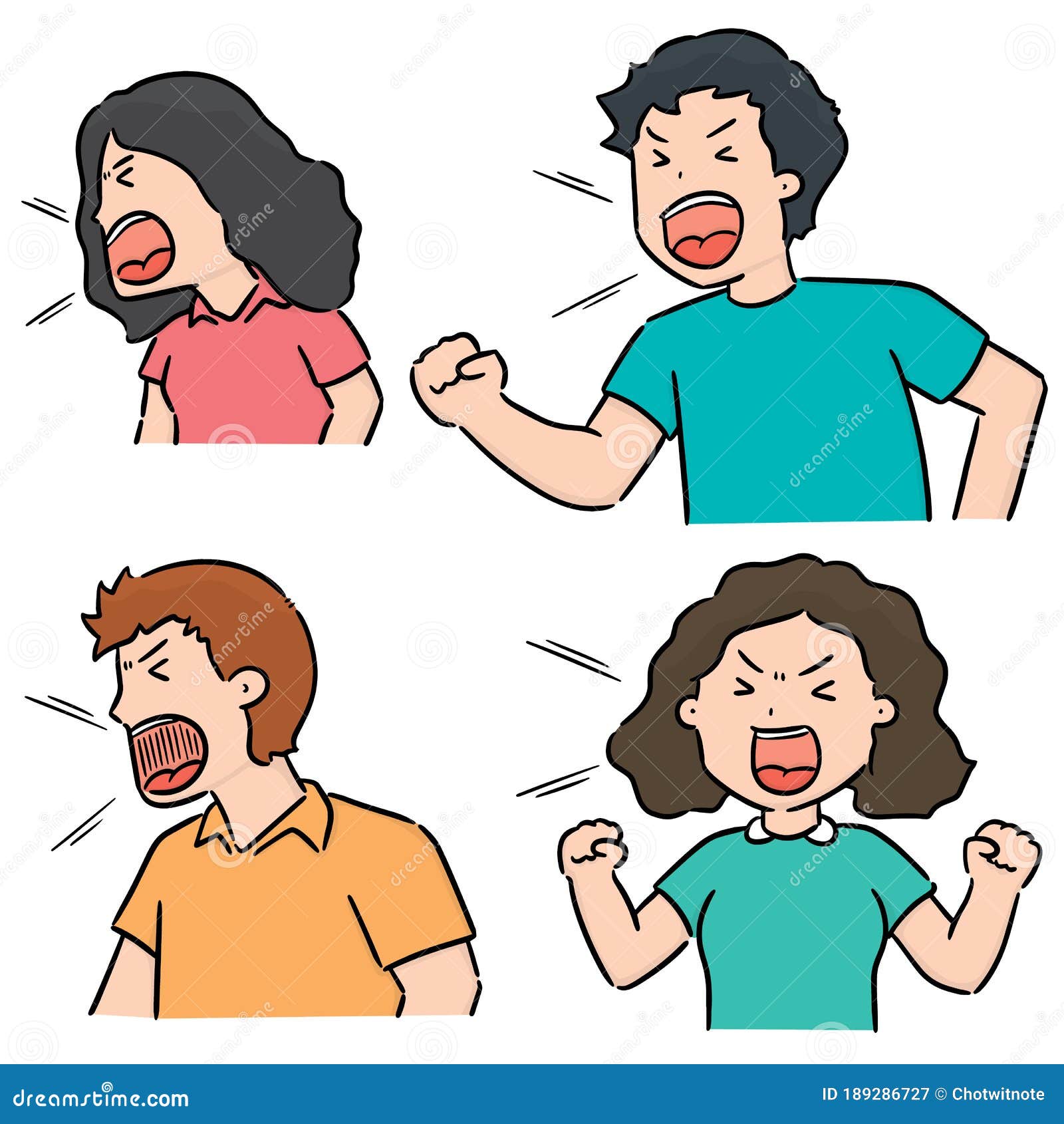 Shouting People Stock Illustrations – 8,248 Shouting People Stock ...