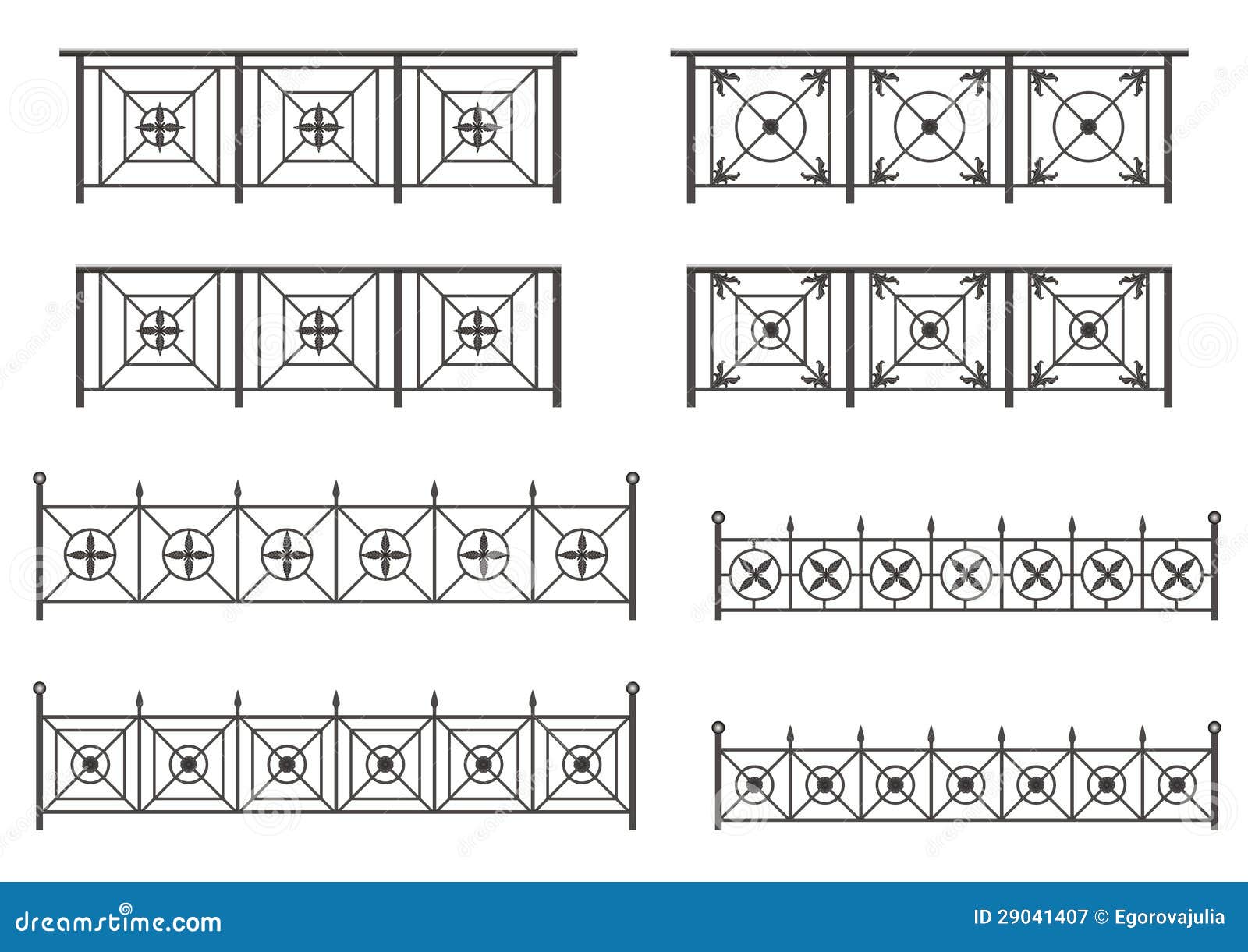 Iron Fences And Stairs Railing Stock Photo | CartoonDealer.com #29412966