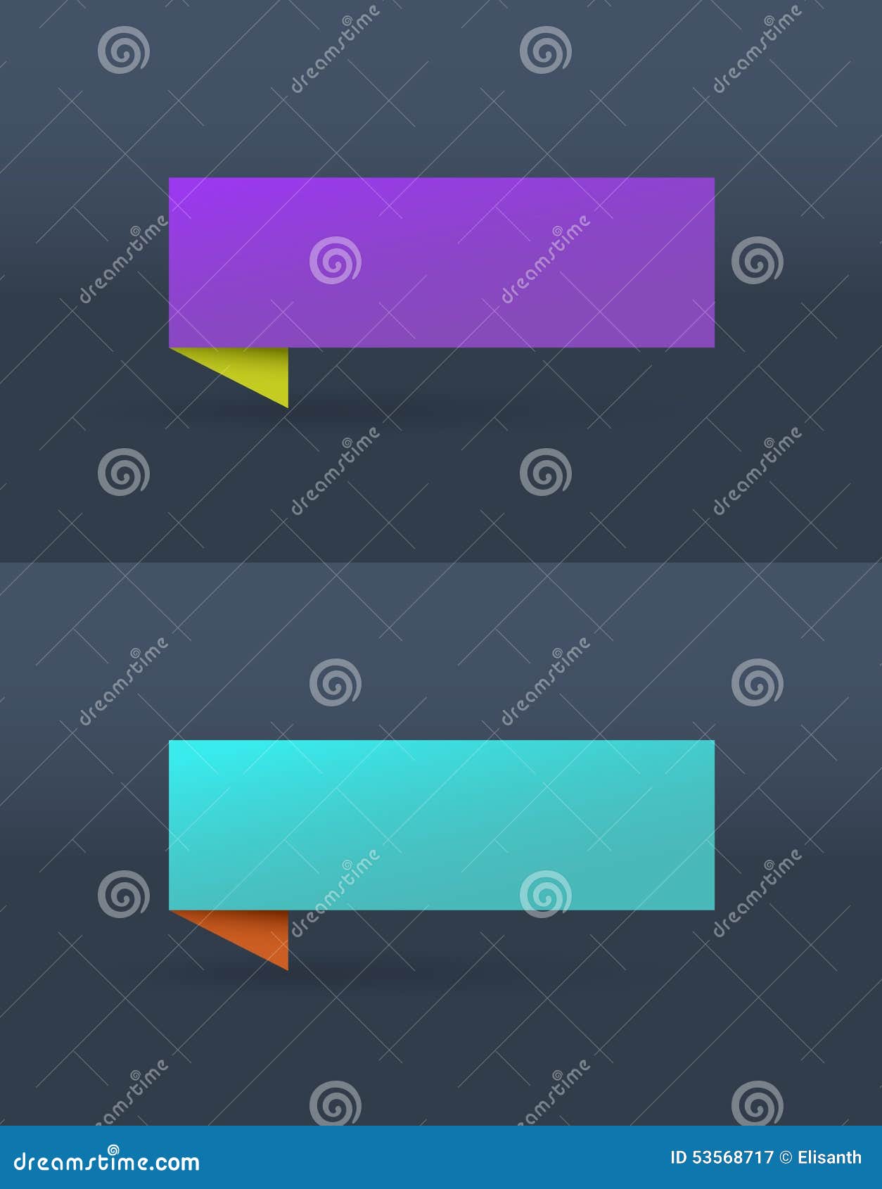Vector Set of Simple Bright Banners Stock Vector - Illustration of ...