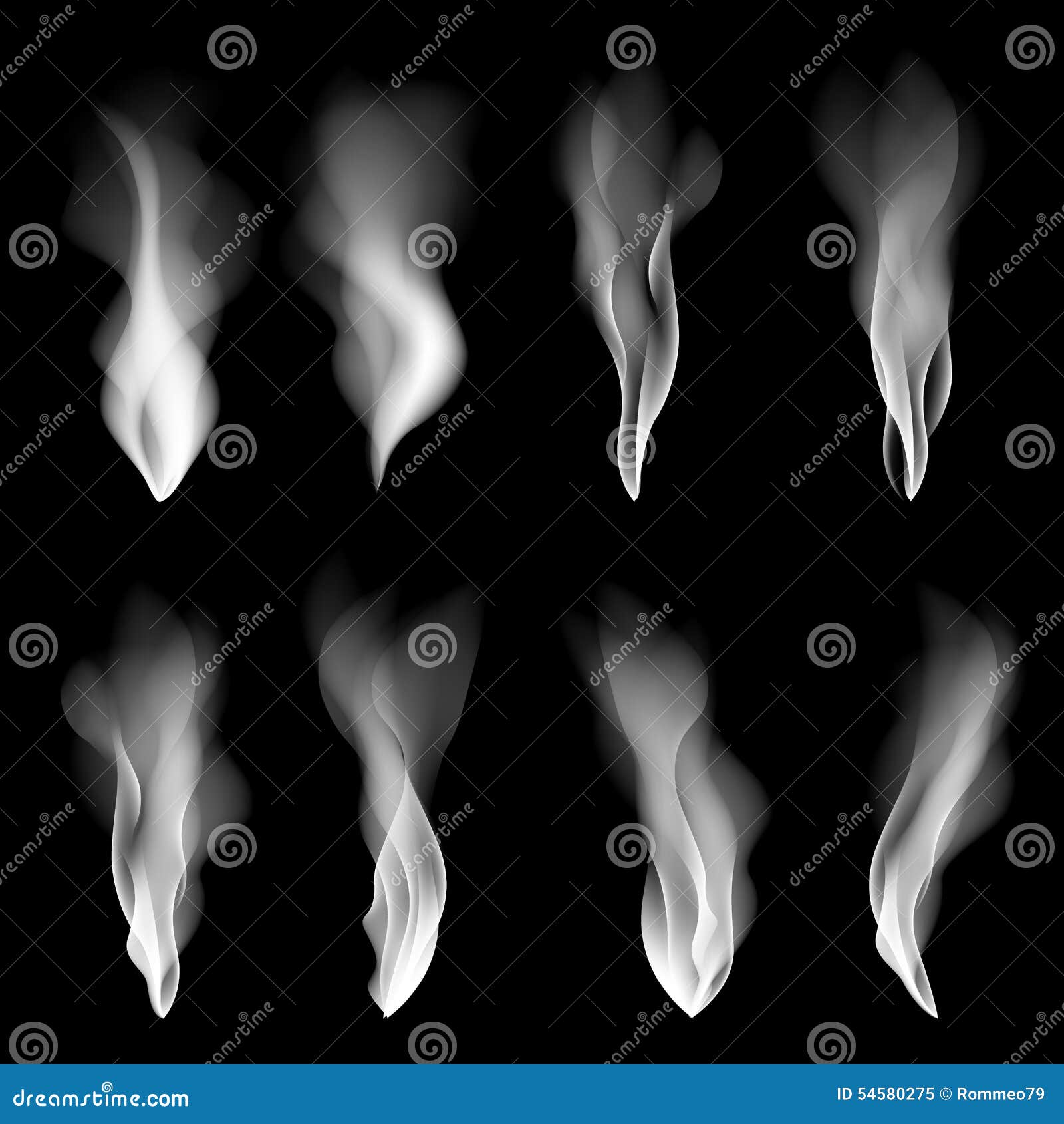 Vector Set Smoke, Background, Fire, Smooth, Wallpaper, Concept, Shape ...