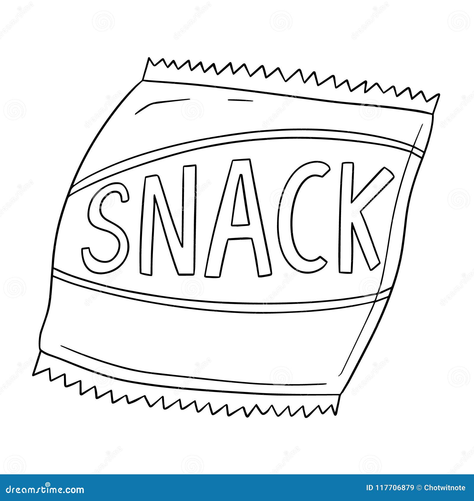 Vector set of snack stock vector. Illustration of decoration - 117706879