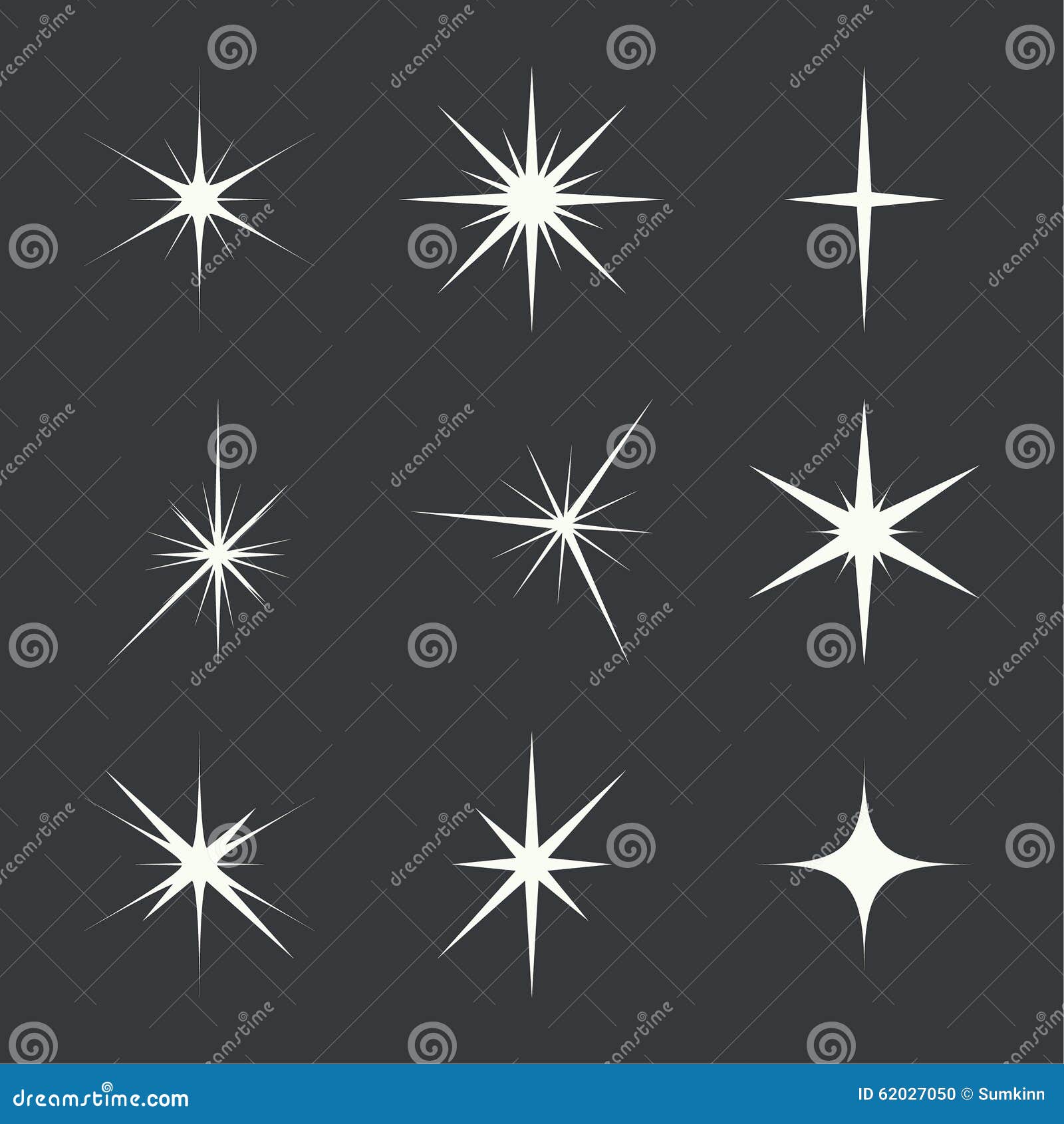 Vector Sparkle Collection With A Lot Of Different Shapes ...
