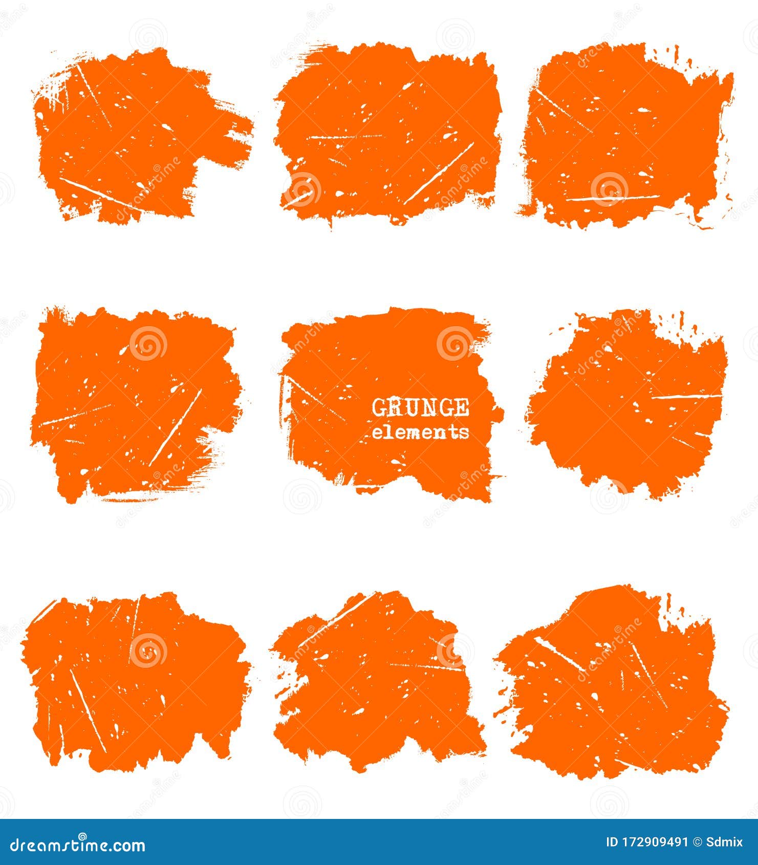 Vector Set of Splash Stains Texture Banners Stock Vector - Illustration ...