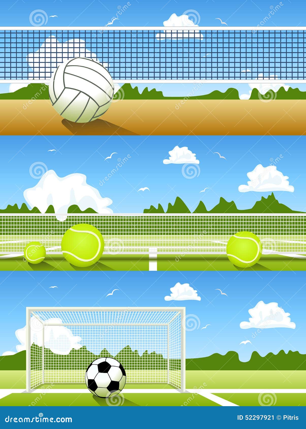 Sport Banners. Olympic Games Athletes In Action Poses Gymnastic Jumpers ...