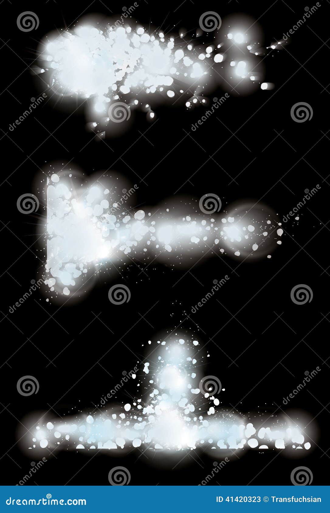Vector Set of Star Cluster Explosions Stock Vector - Illustration of ...