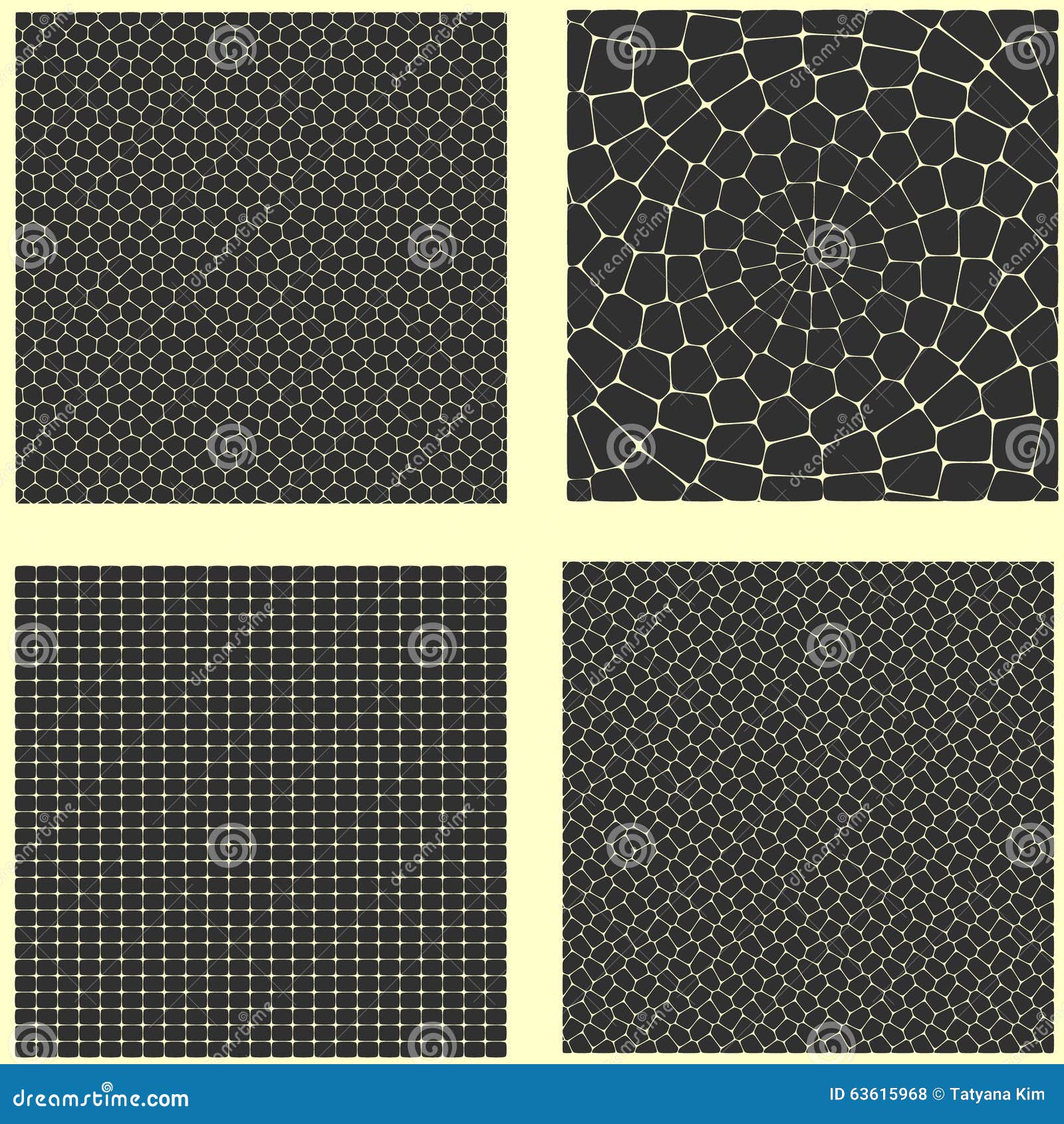 Vector Set of Stone Textures Stock Vector - Illustration of mosaic ...