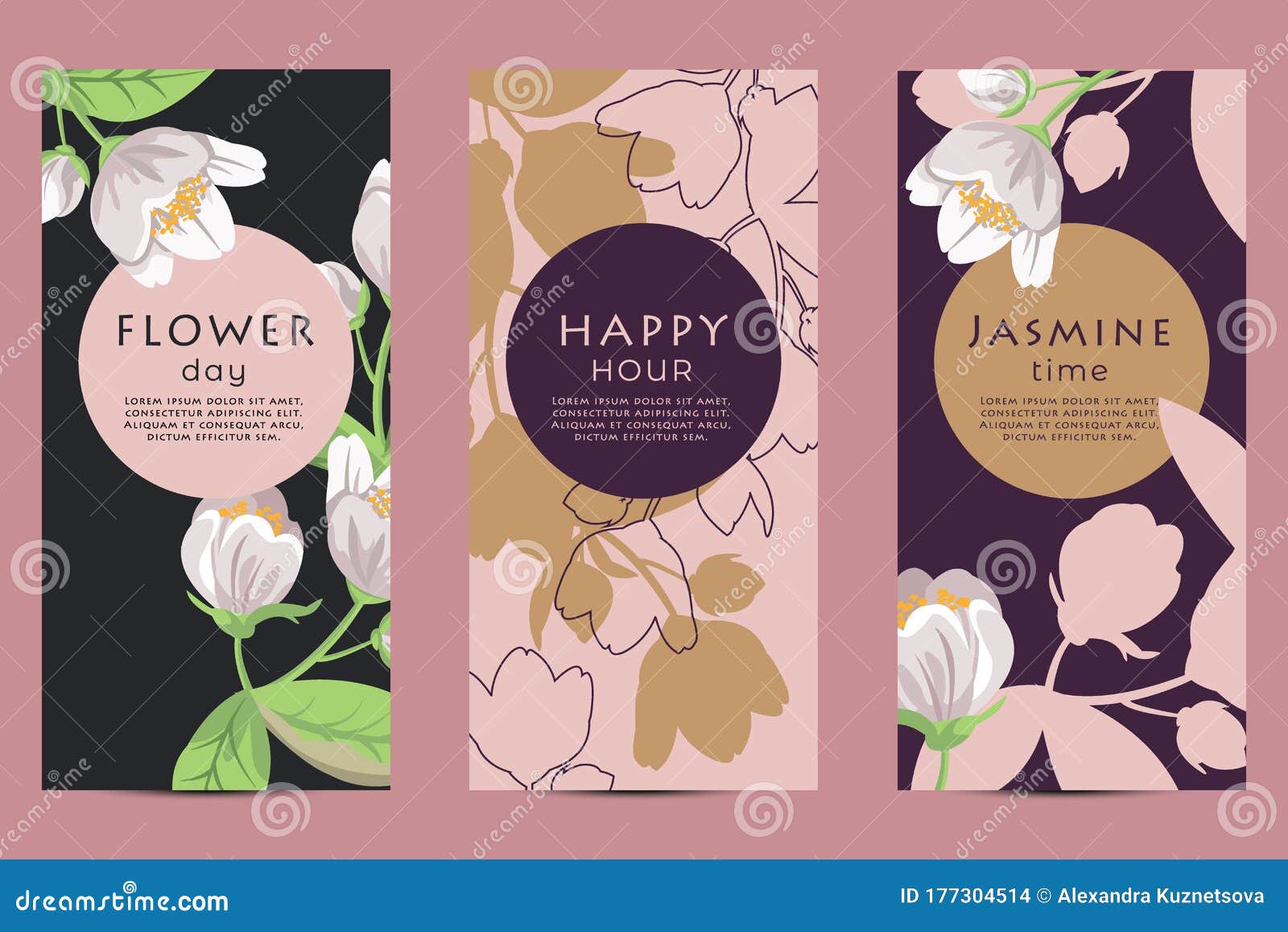 Vector Set of Templates. Packaging, Label, Banner, Poster, Pattern ...