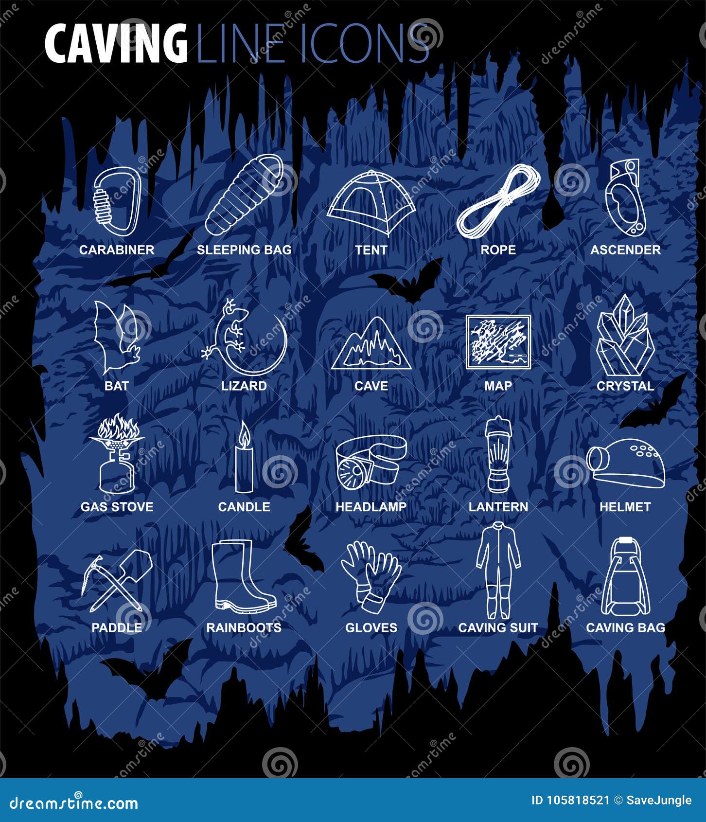 Caving Cartoon Vector | CartoonDealer.com #32926359