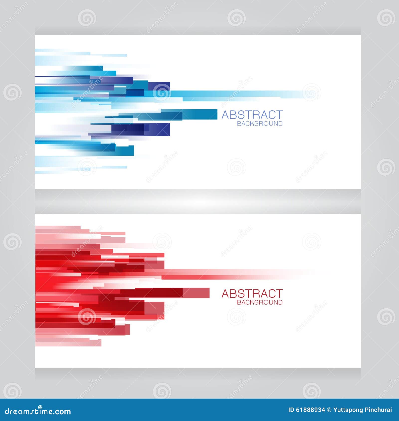 Vector Set of Three Banners Abstract Headers Stock Vector ...