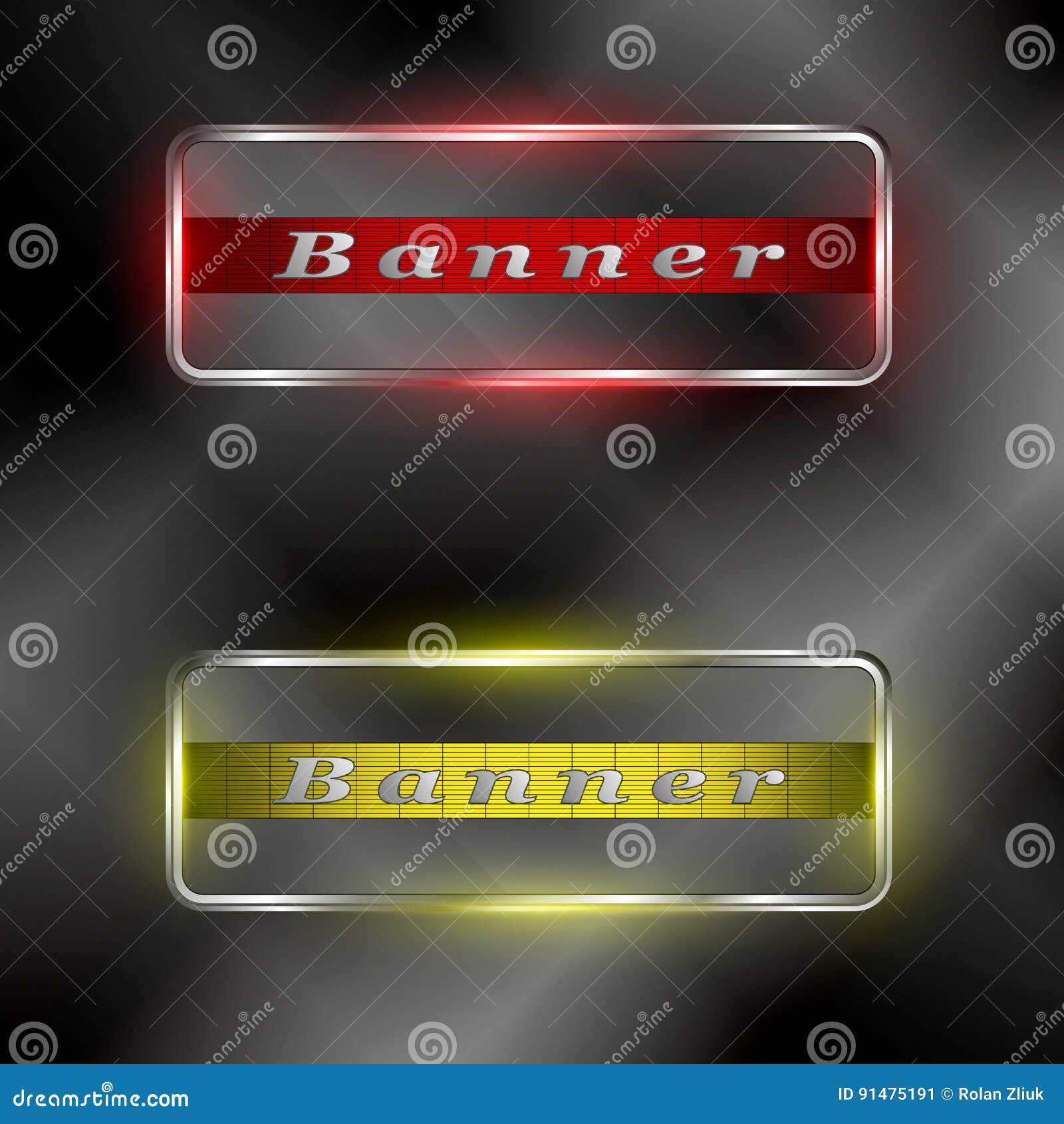 The Vector Set of Transparent Banners Stock Vector - Illustration of ...
