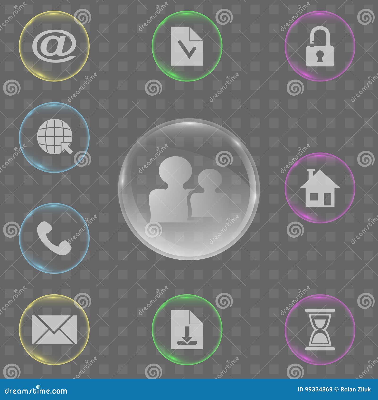 The Vector Set of Transparent Icons Stock Vector - Illustration of icon ...