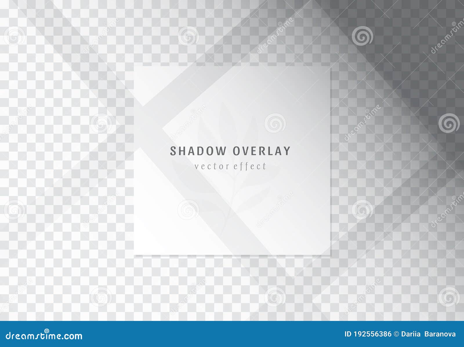 Vector Set of Transparent Shadow Overlay Effects Stock Illustration ...