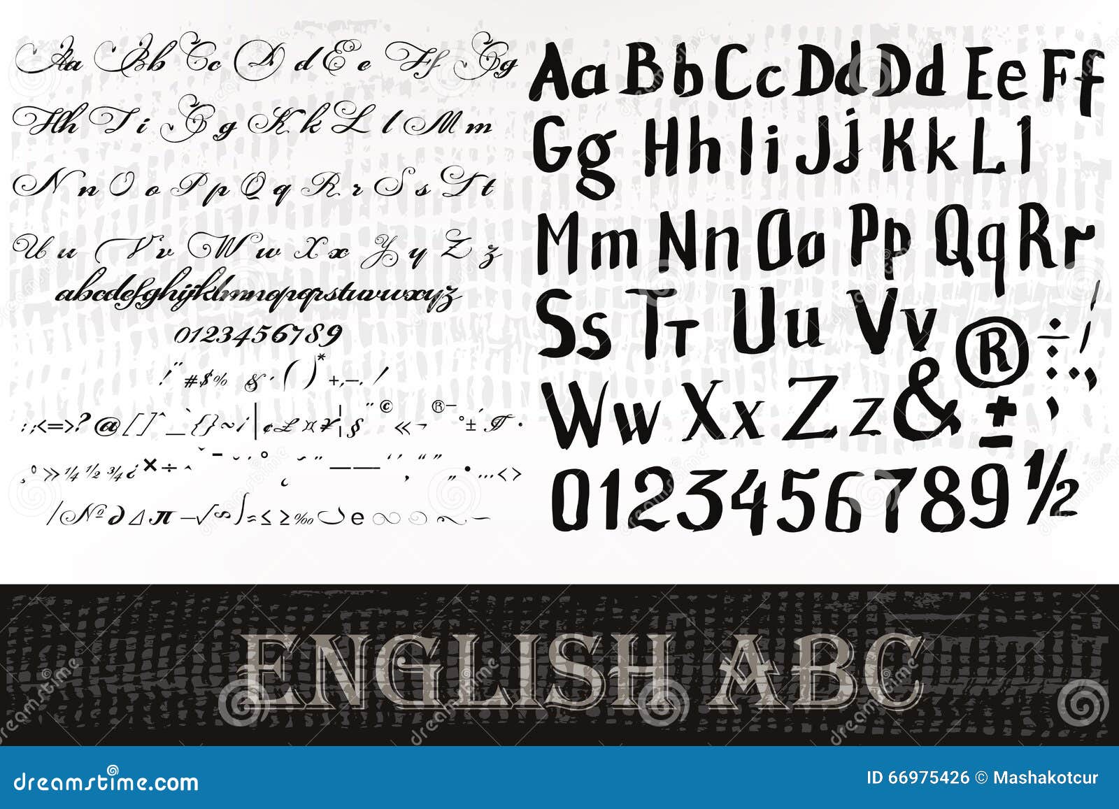 Vector Set from Two ABC Letters for Design Stock Vector - Illustration ...