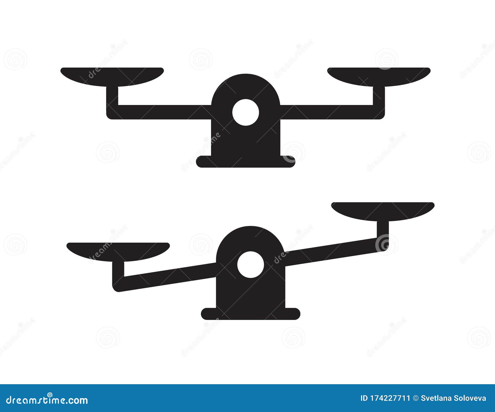 Vector Set of Two Black Flat Measuring Scales Icon Stock Vector ...