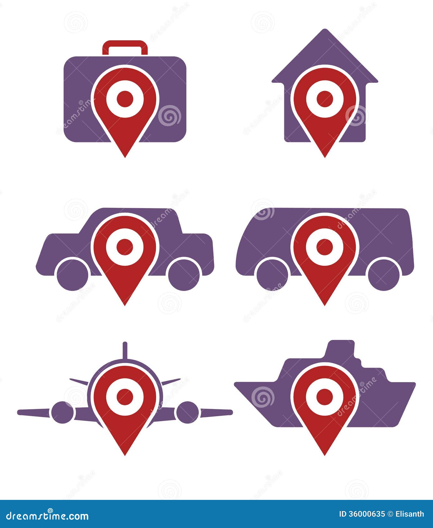 Vector Set of Various Booking Icons Stock Vector - Illustration of ...