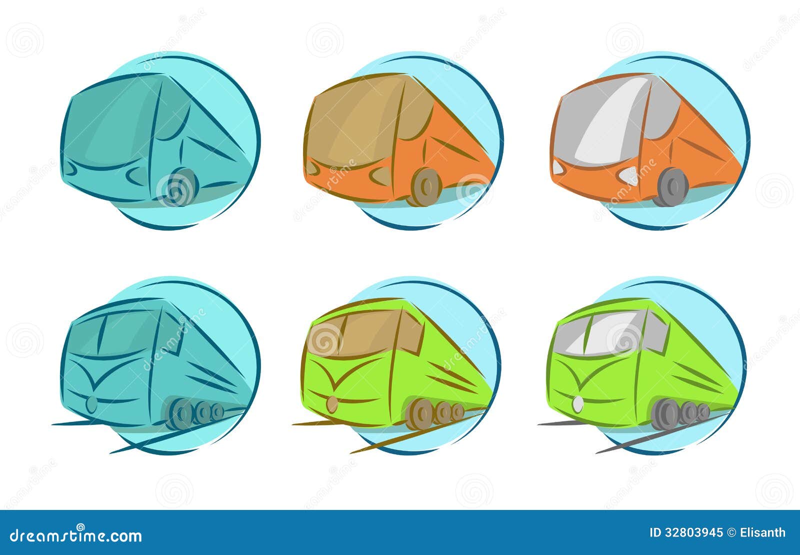 Vector Set of Vehicle Icons Stock Illustration - Illustration of ...