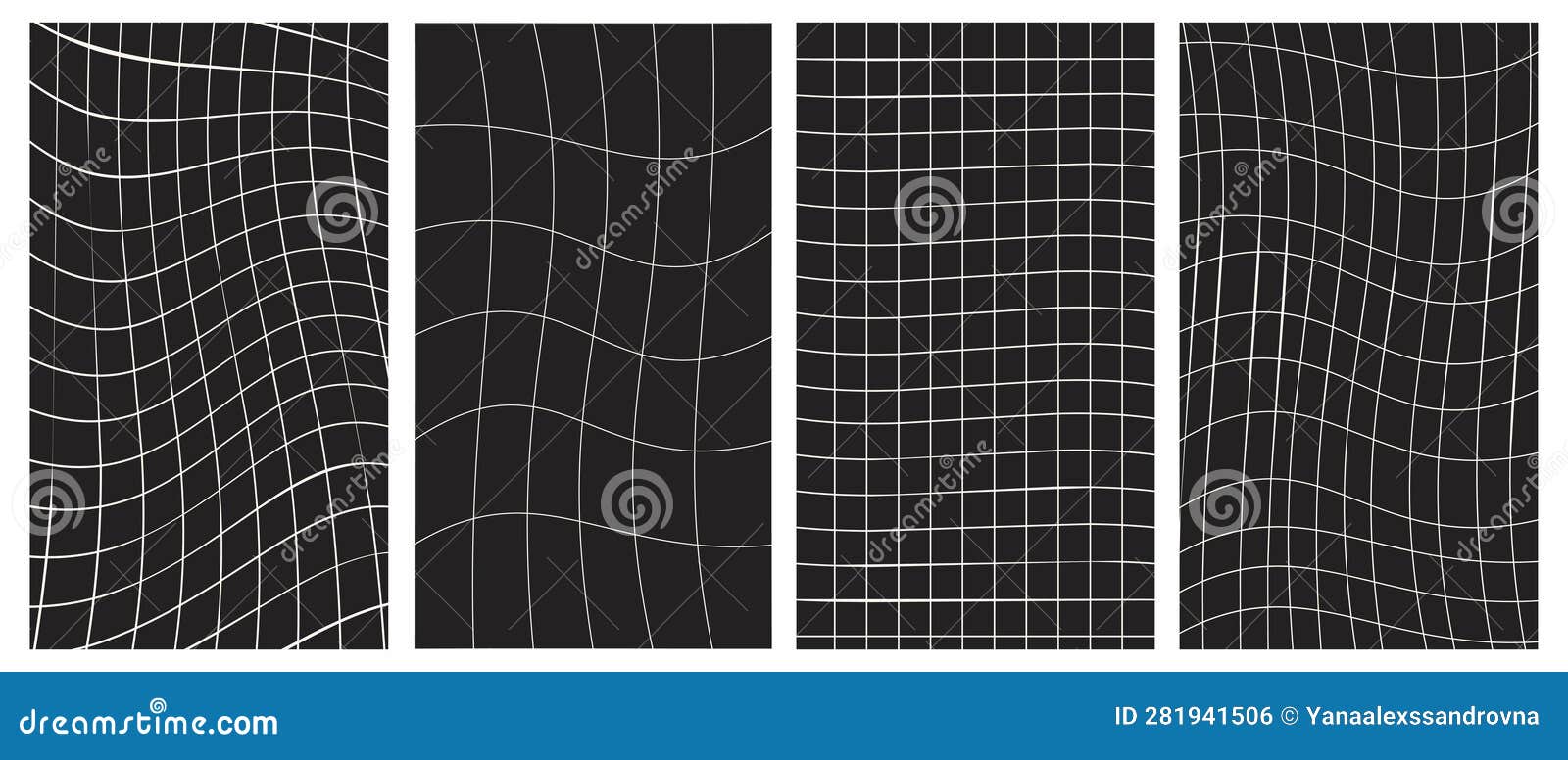 Set Of Grid Backgrounds Cartoon Vector | CartoonDealer.com #55906217