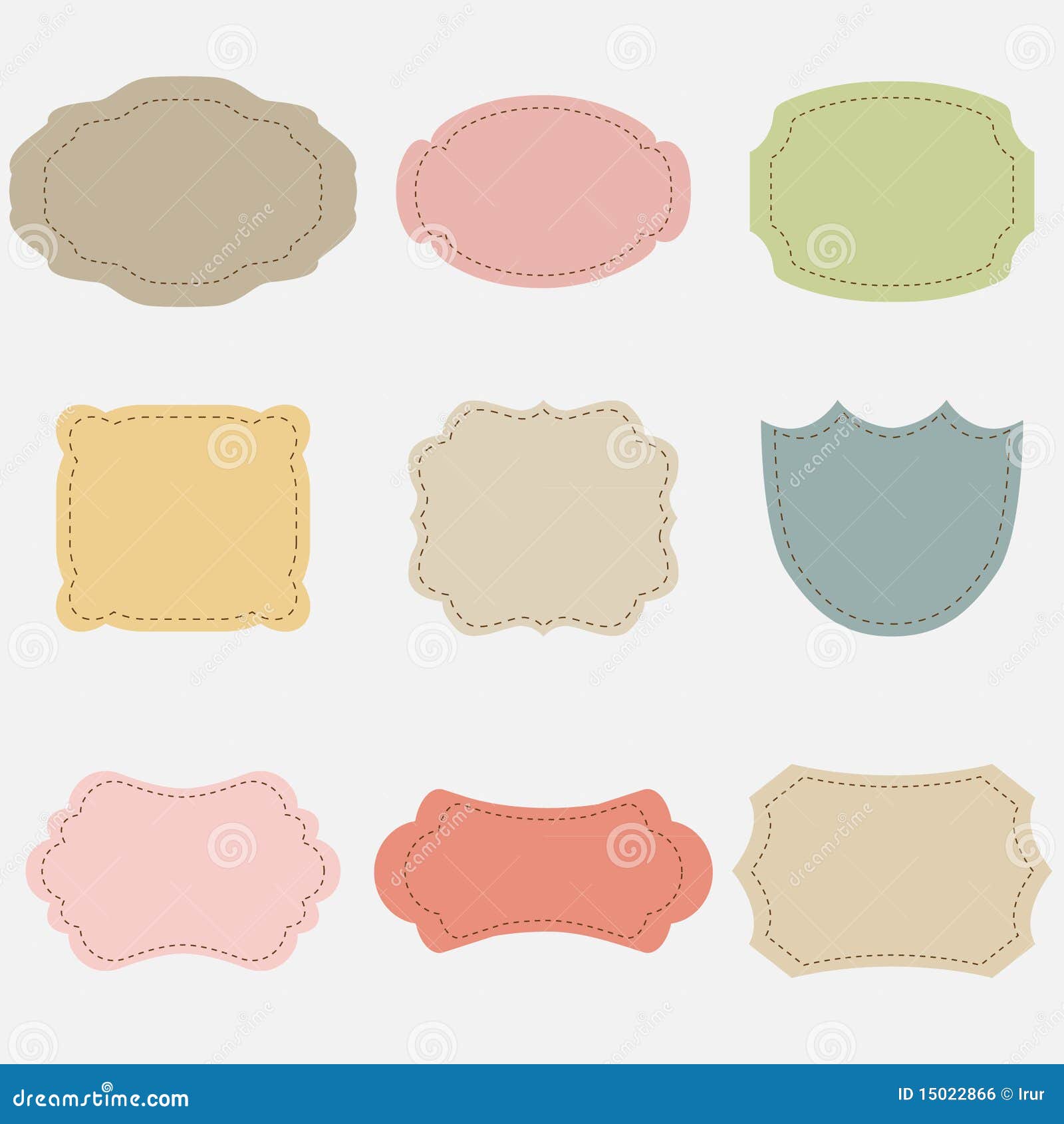 Vector Set of Vintage Frames Stock Vector - Illustration of sale, crest ...