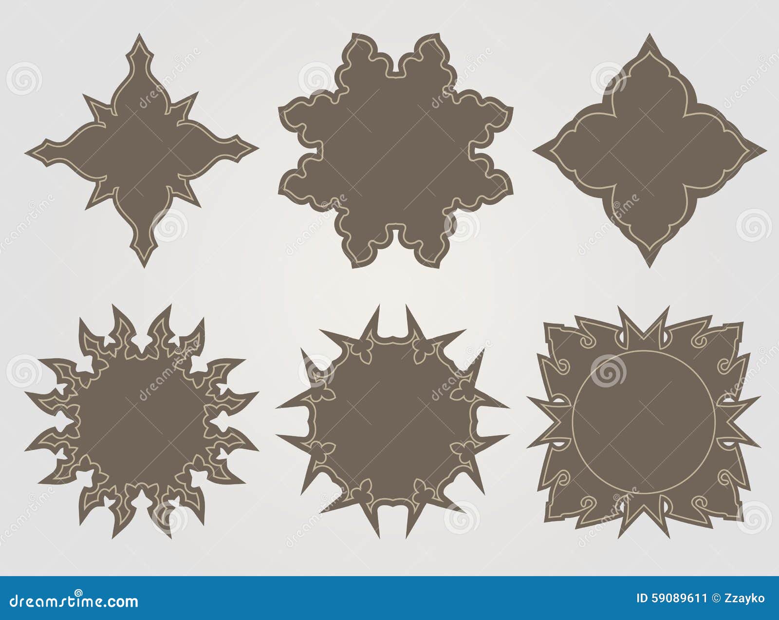 Vector set vintage labels stock illustration. Illustration of gothic ...