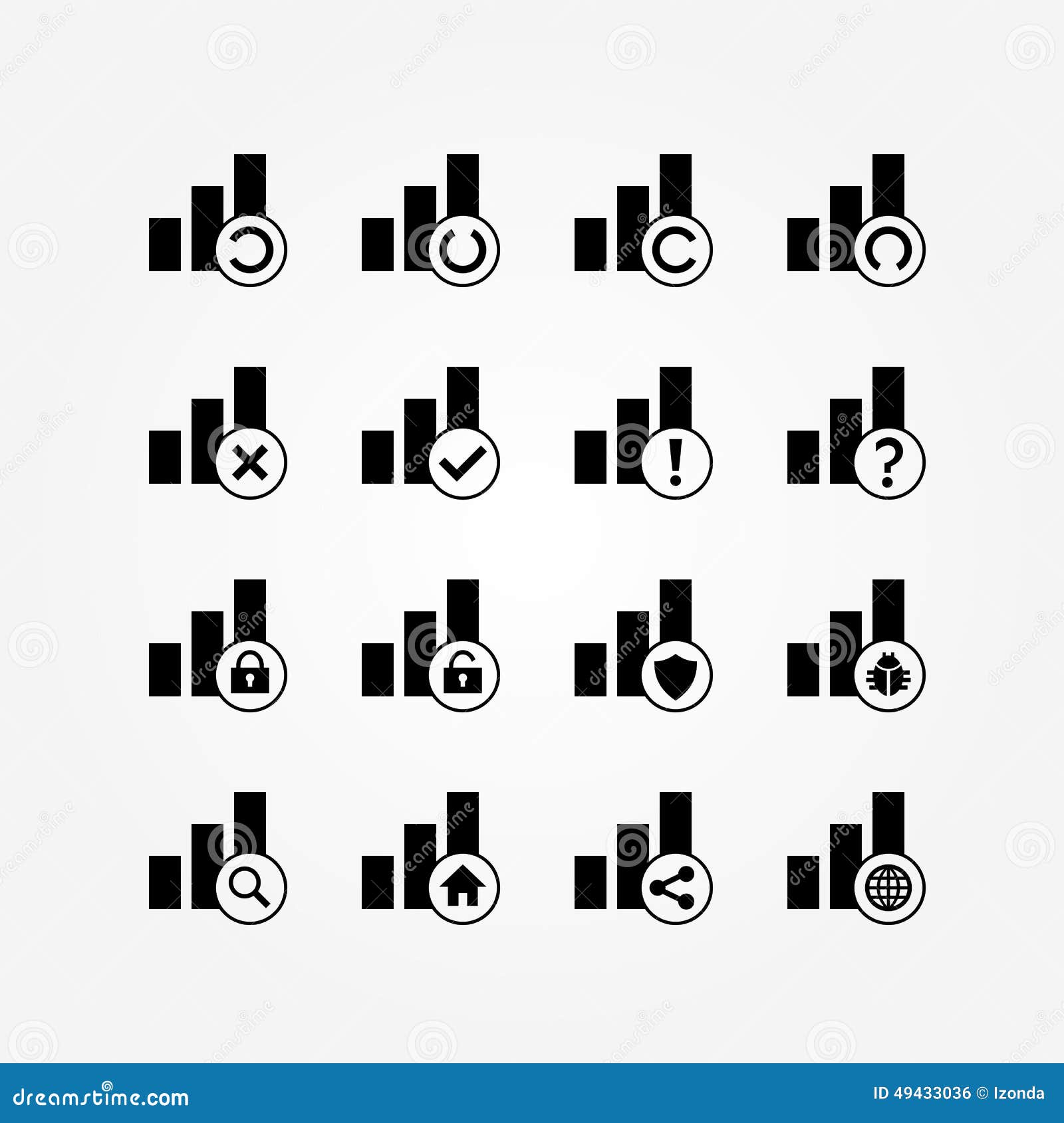 Vector Set of Wireless and Wifi Icons Stock Vector - Illustration of ...