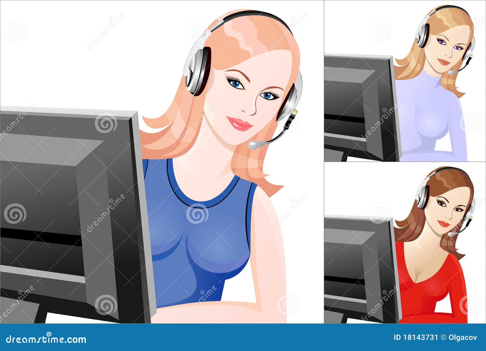 Switchboard Operator Clipart