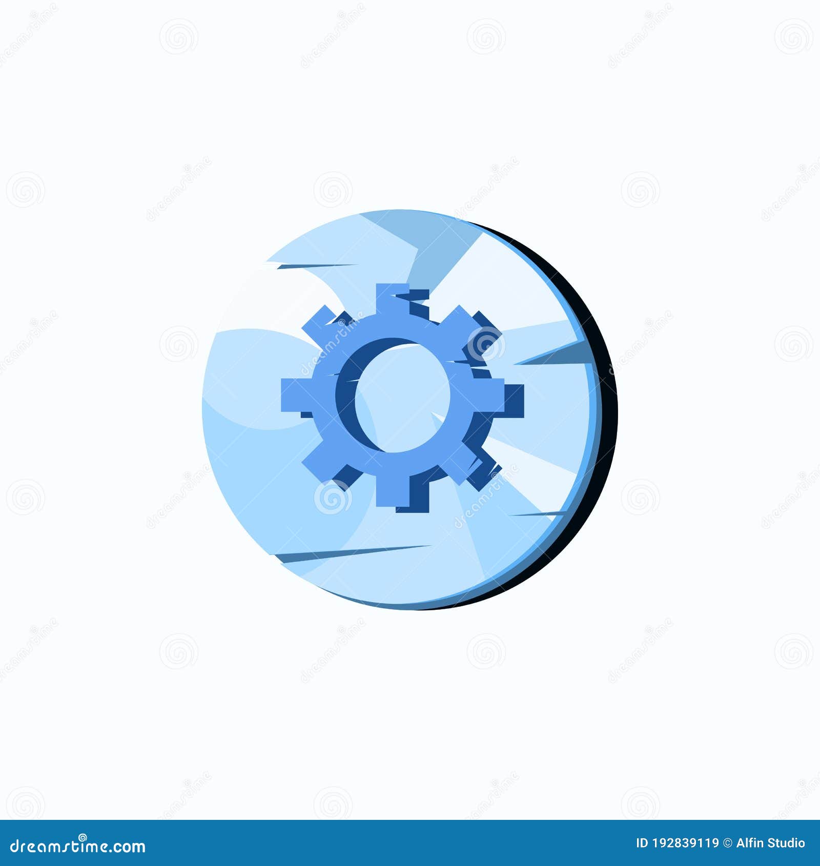 Vector setting button game stock illustration. Illustration of setting ...