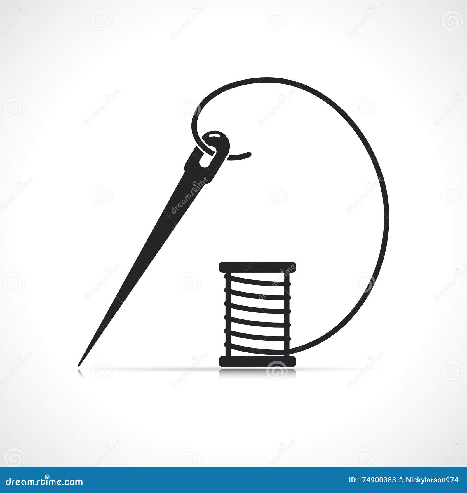 Vector Sewing Needle Stock Illustrations – 22,710 Vector Sewing Needle ...