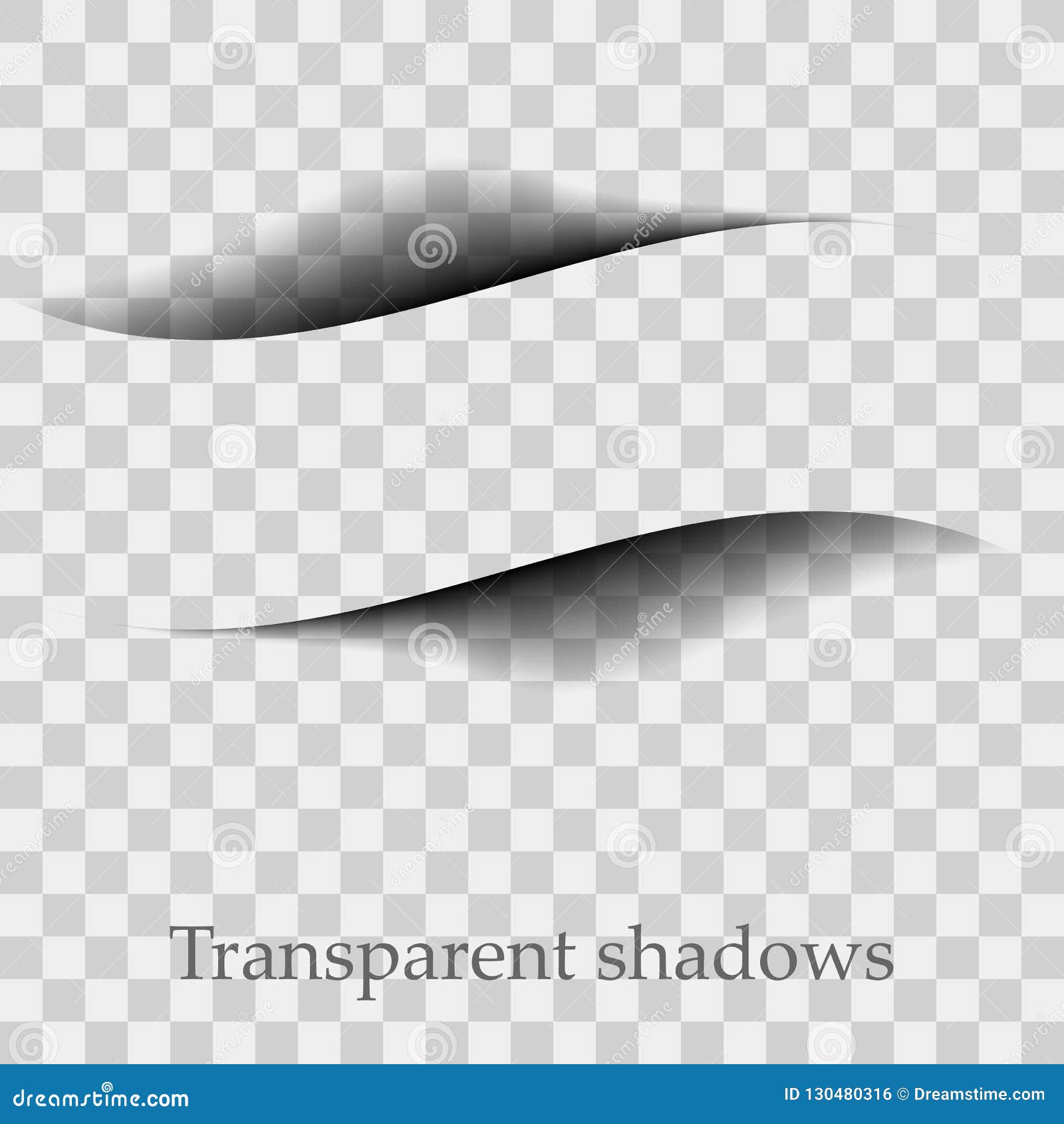 Vector Shadows Isolated. Page Divider with Transparent Shadows Isolated ...