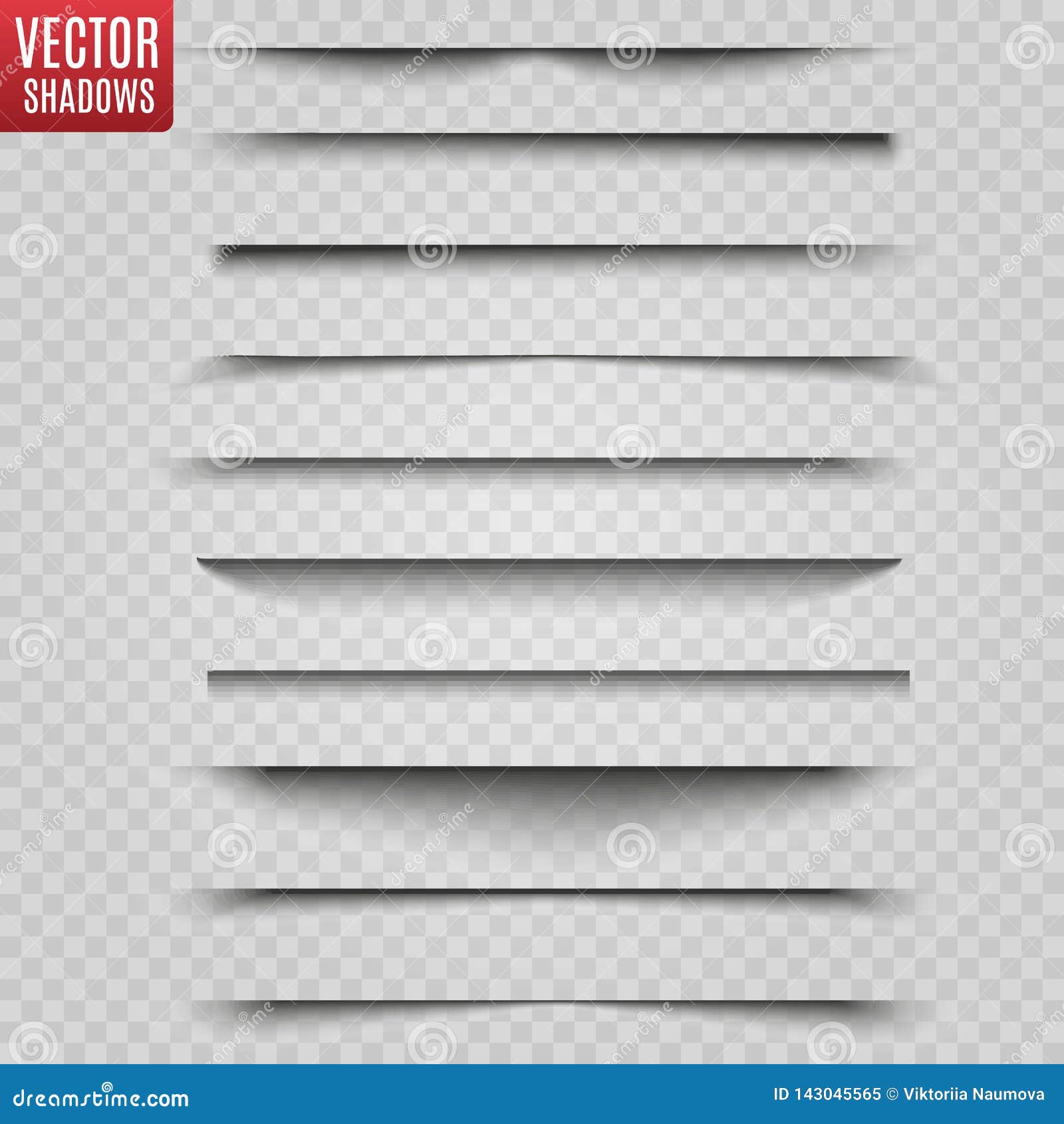 Vector Shadows Isolated. Transparent Shadow Realistic Illustration ...
