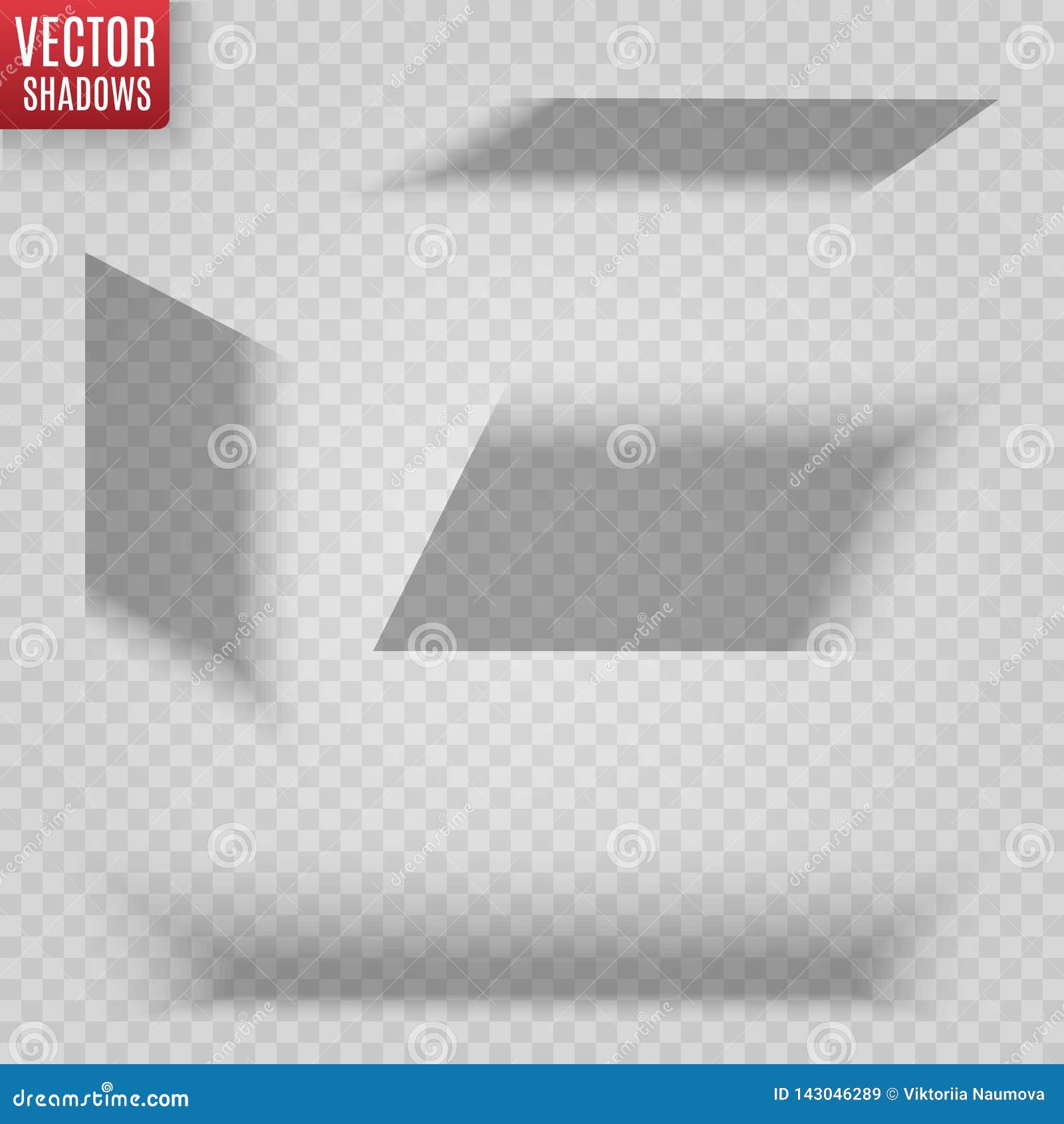 Vector Shadows Isolated. Transparent Shadow Realistic Illustration ...
