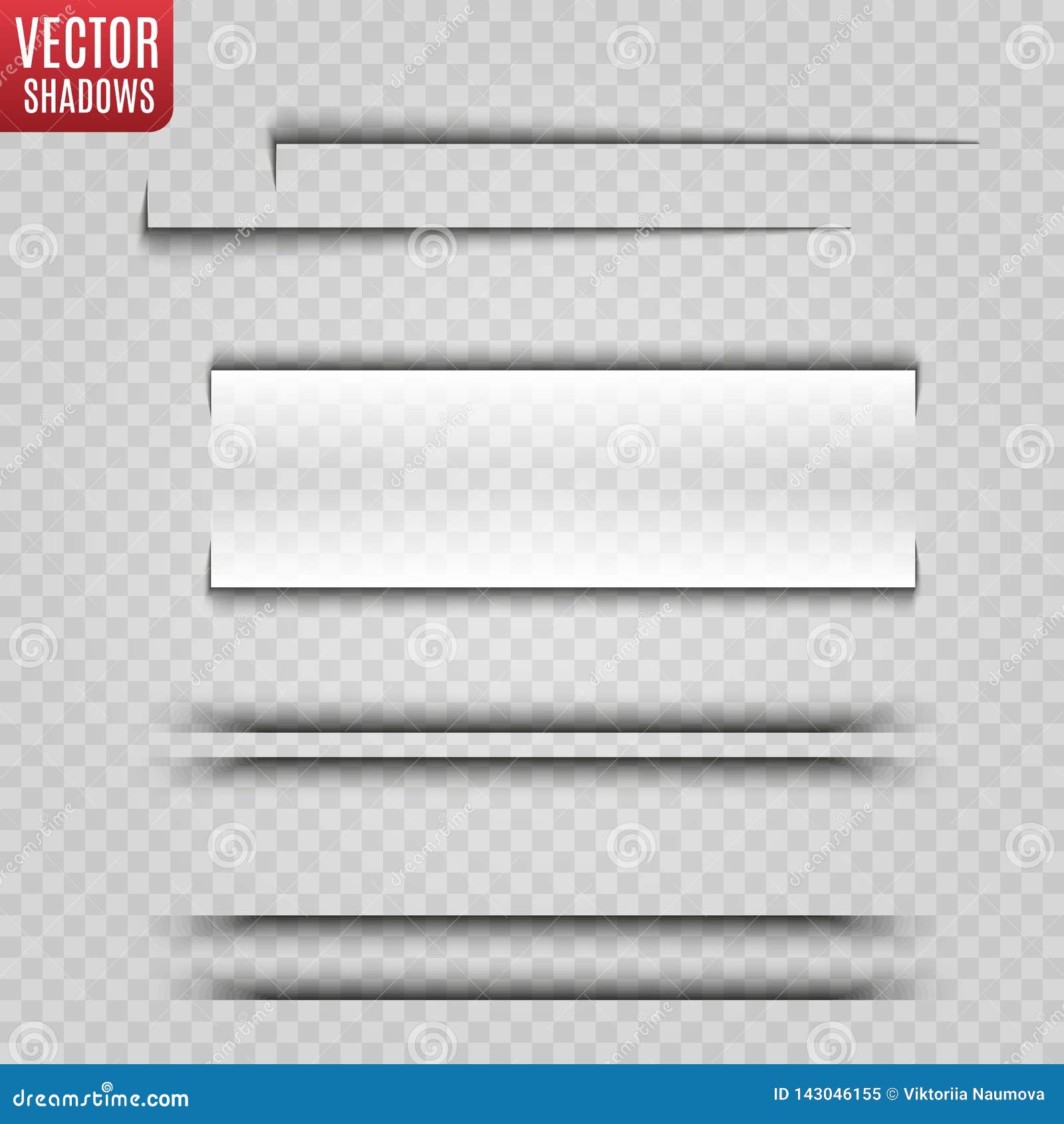 Vector Shadows Isolated. Transparent Shadow Realistic Illustration ...