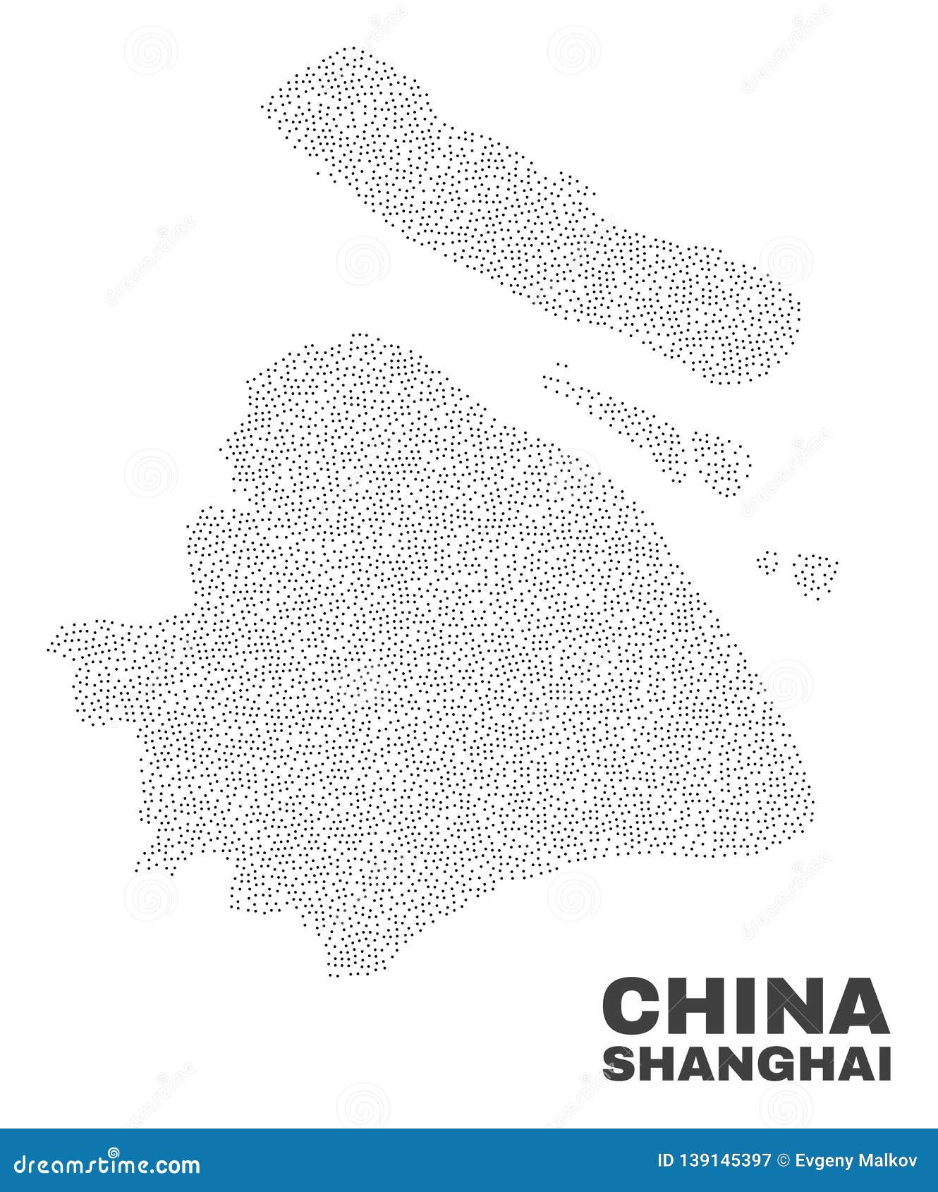 Vector Shanghai City Map of Dots Stock Vector - Illustration of mosaic ...
