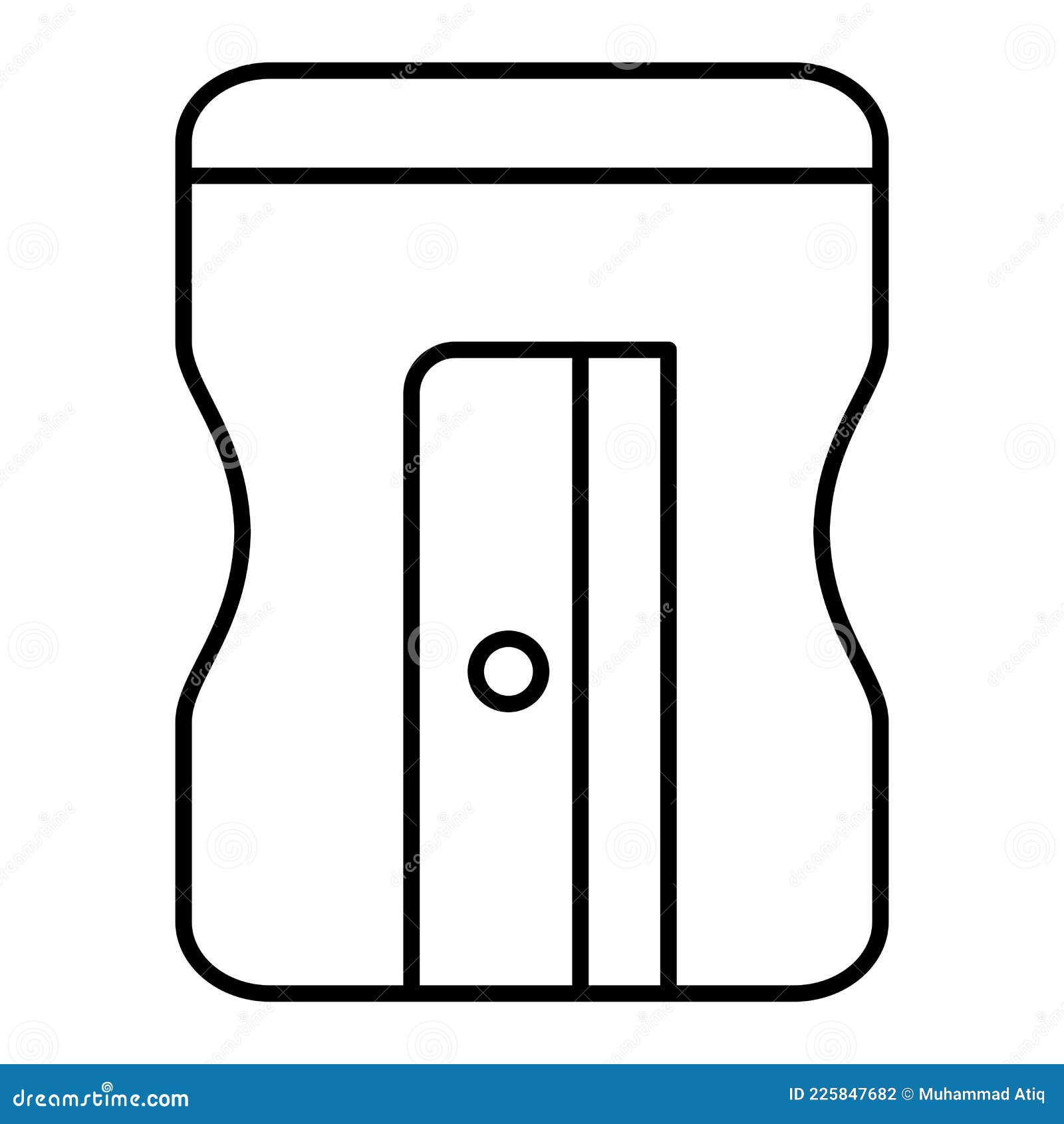 Vector Sharpener Outline Icon Design Stock Vector - Illustration of ...