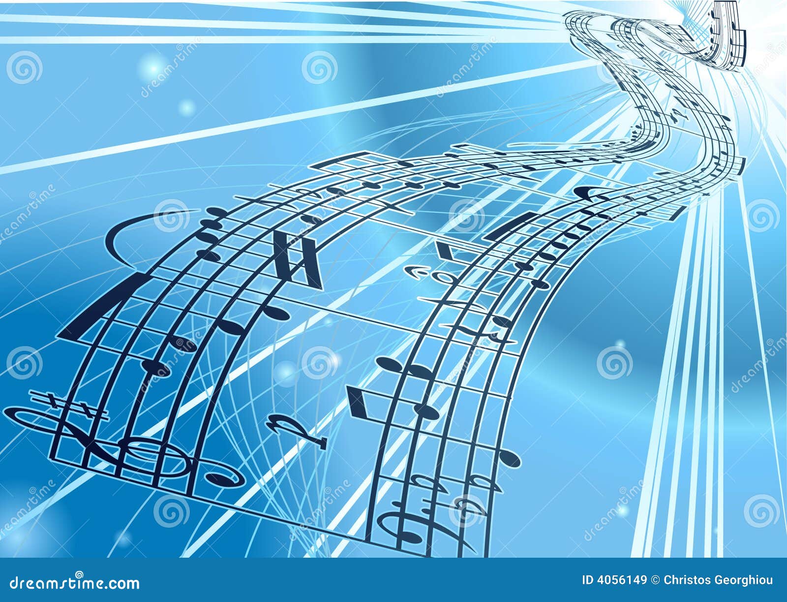 Vector Sheet Music Background Stock Vector - Illustration of classical ...