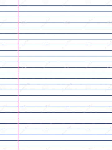 Vector Sheets of Lined Paper with Border from a Notebook EPS Vector ...