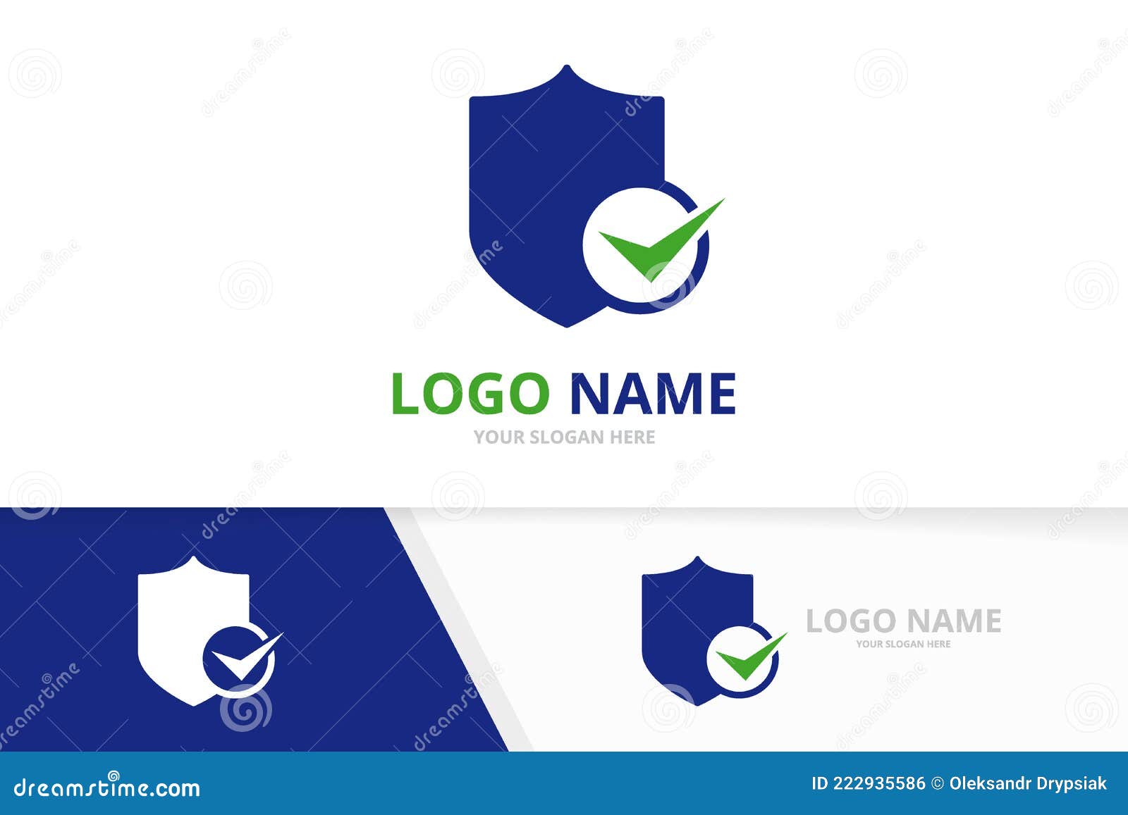 Vector Shield and Check Mark Logo Combination. Security and Tick ...