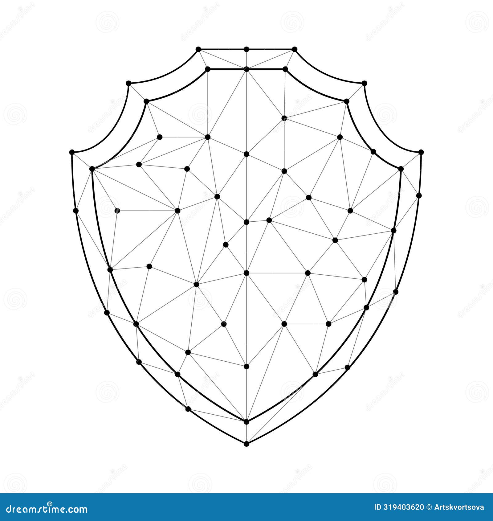 Vector Shield Icon. Symbol of Security, Power, Protection. Badge Shape ...