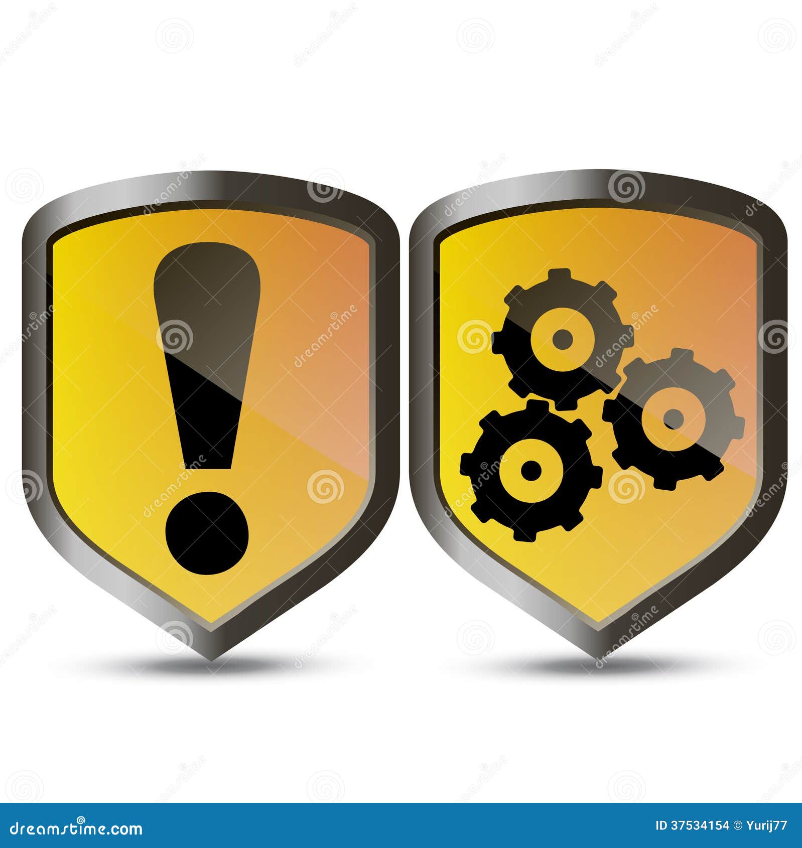 Vector shield protector stock vector. Illustration of bolt - 37534154