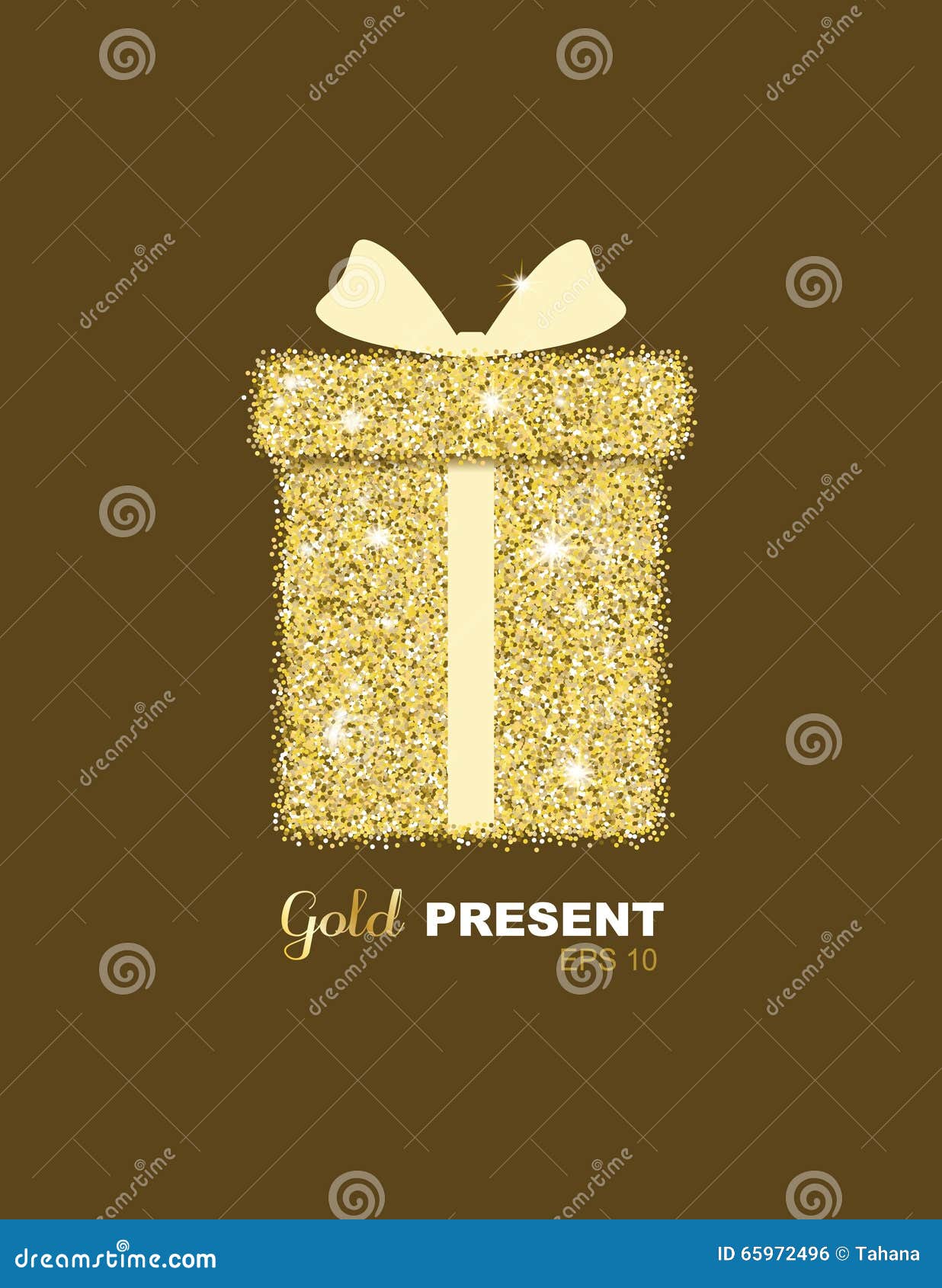 Vector Shining Gold Present Stock Vector - Illustration of gift ...
