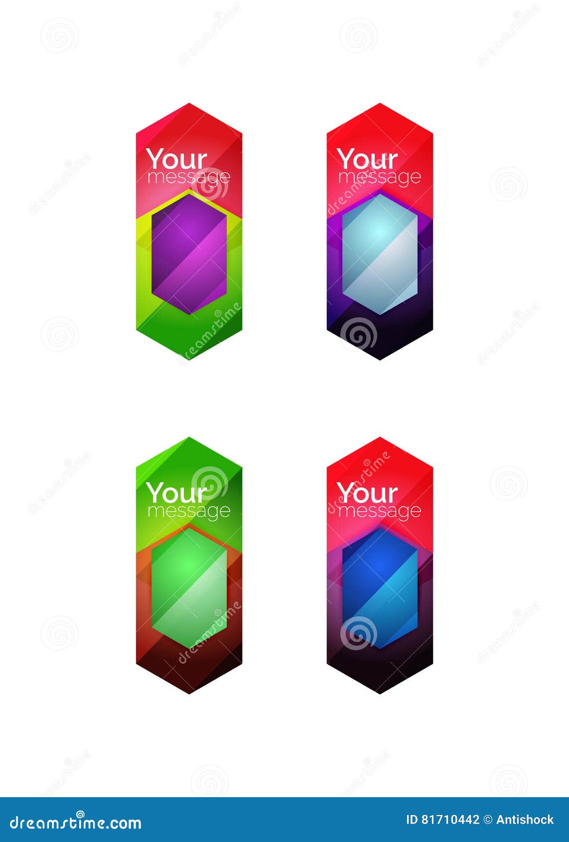 Vector Shiny Blank Web Option Boxes Stock Vector - Illustration of ...