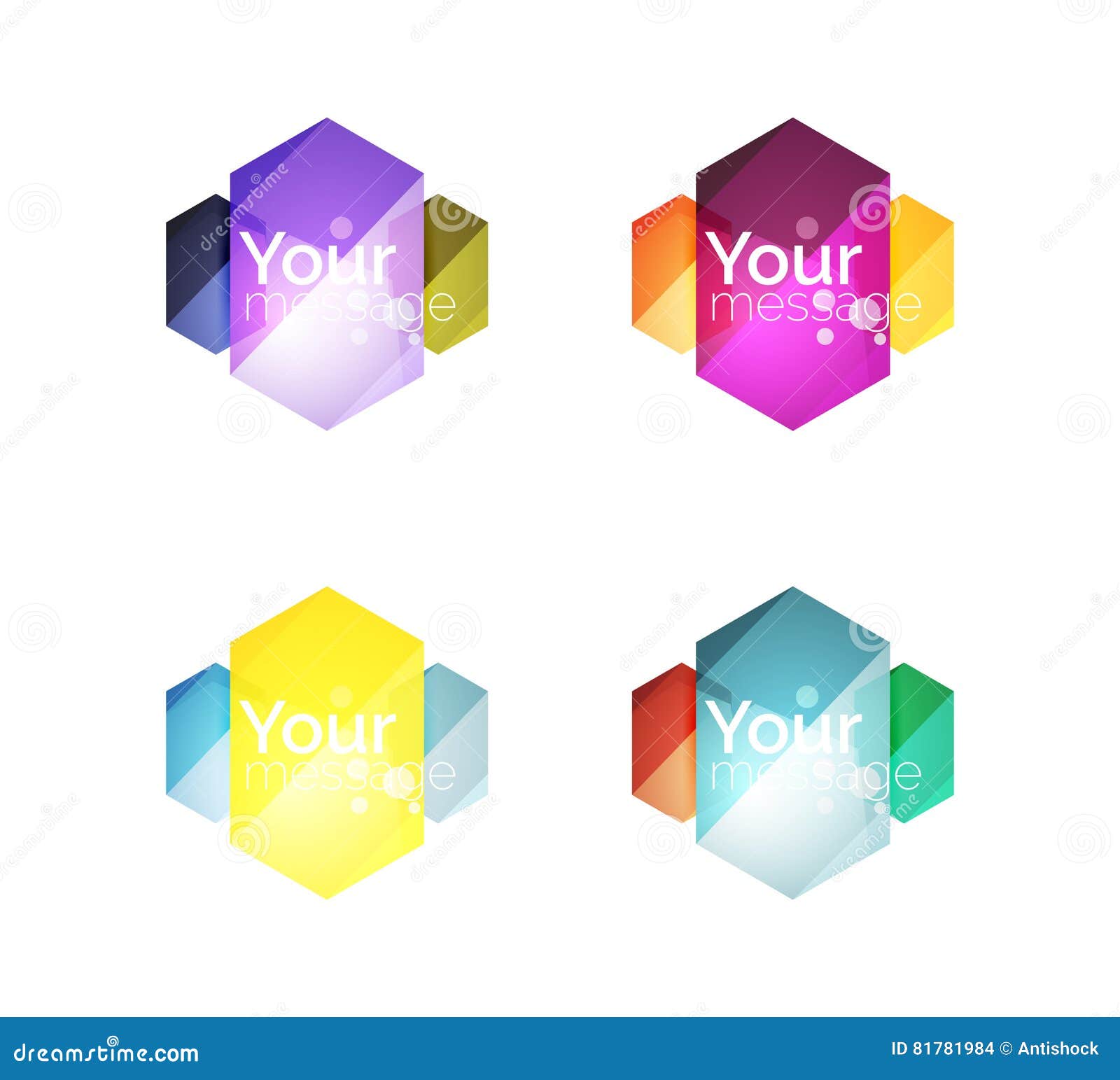 Vector Shiny Blank Web Option Boxes Stock Vector - Illustration of ...