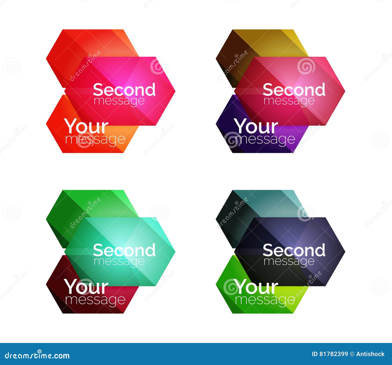 Vector Shiny Blank Web Option Boxes Stock Vector - Illustration of ...