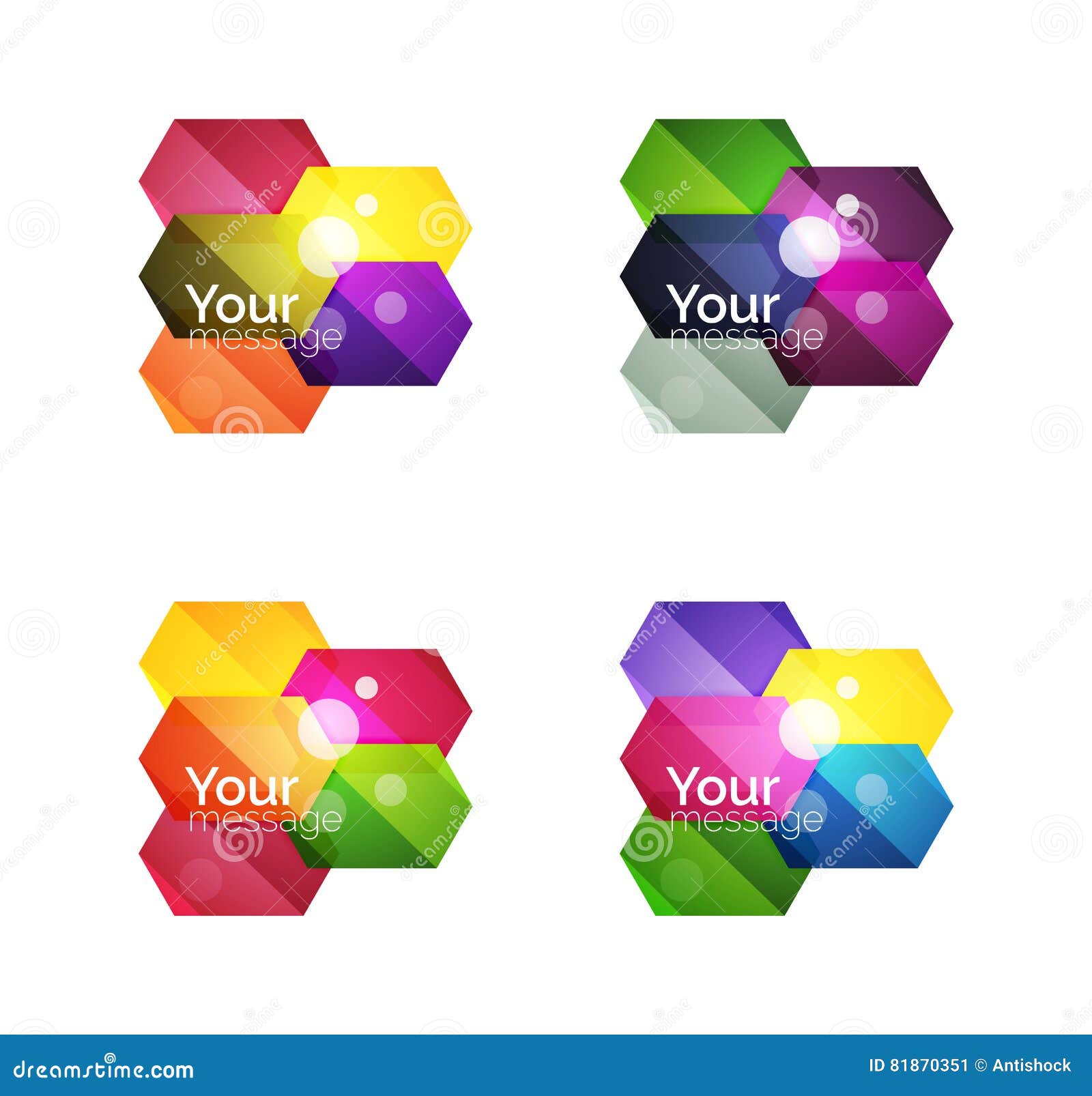 Vector Shiny Blank Web Option Boxes Stock Vector - Illustration of ...