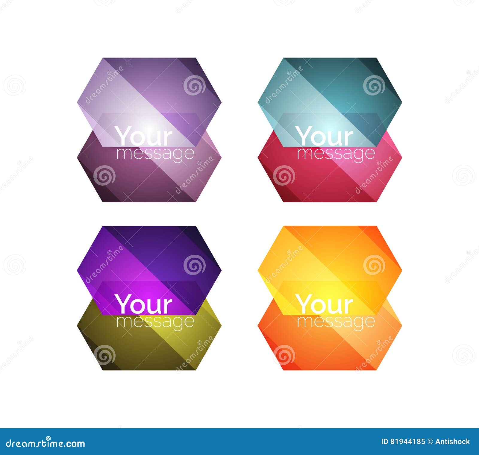 Vector Shiny Blank Web Option Boxes Stock Vector - Illustration of ...